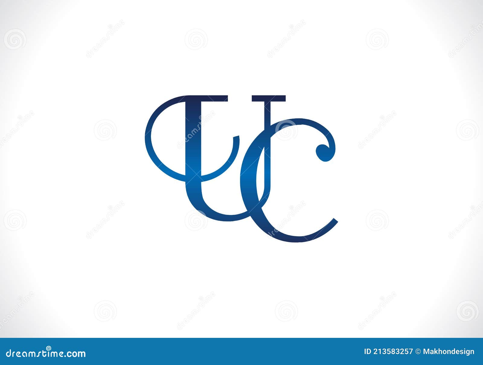 U C Letter Logo Design. Creative U C Letters Icon Vector Stock Vector ...