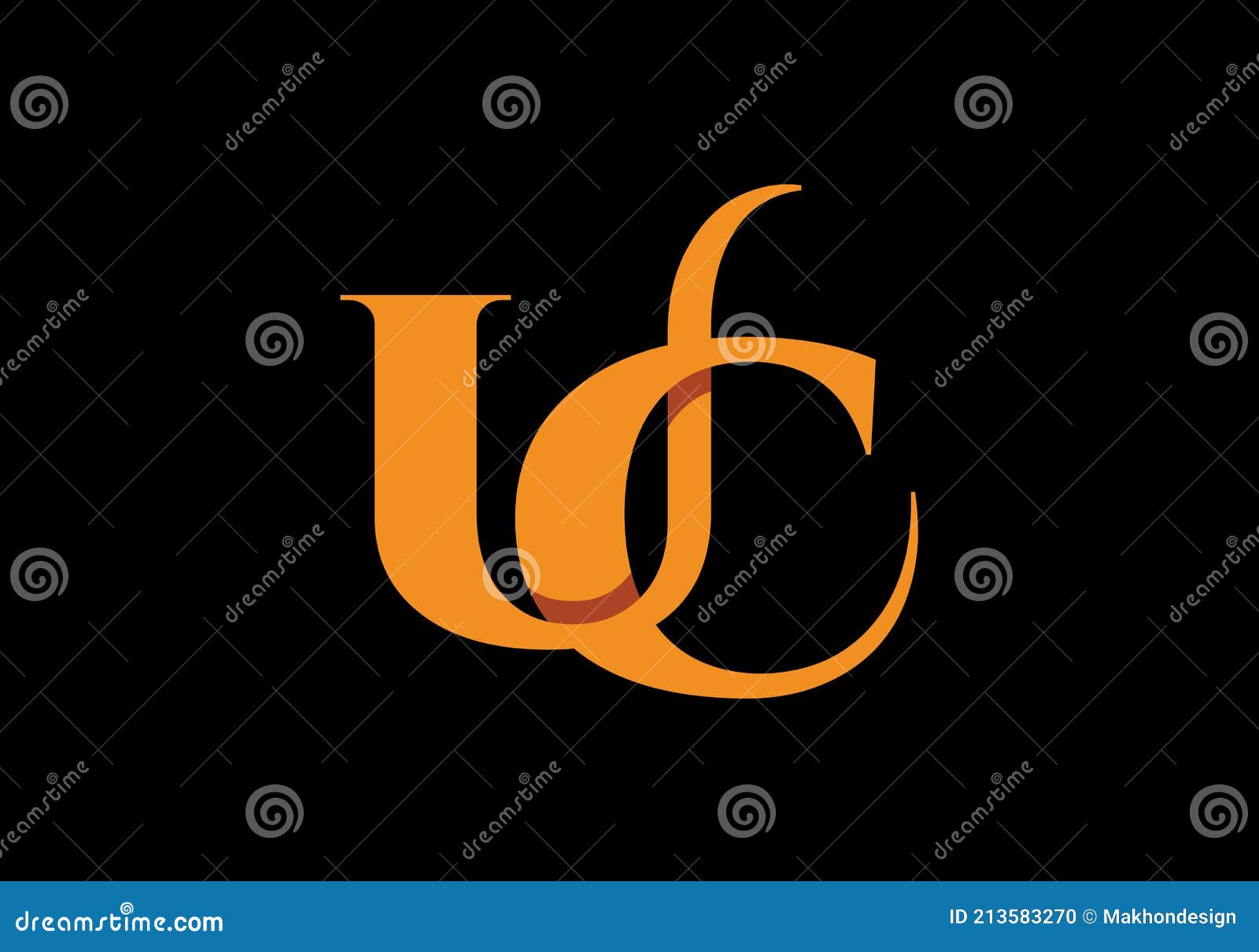 U C Letter Logo Design. Creative U C Letters Icon Vector Stock Vector ...