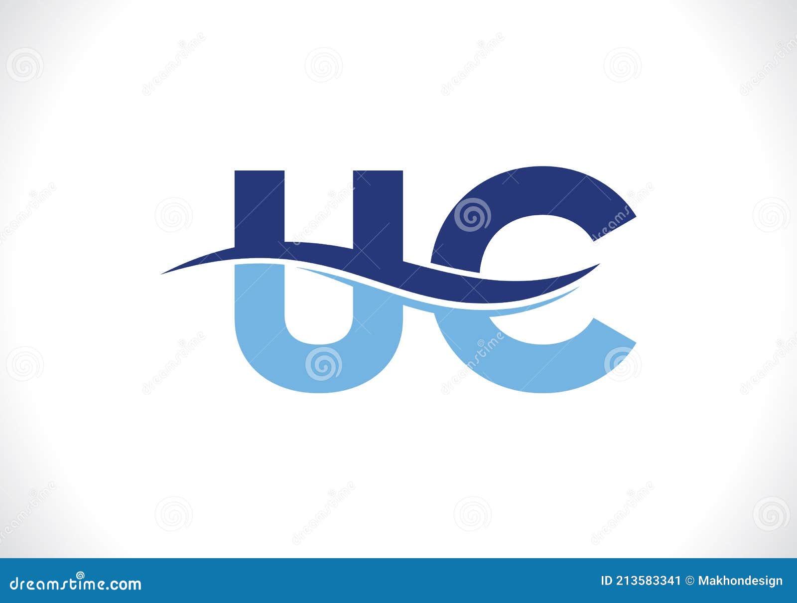 U C Letter Logo Design. Creative U C Letters Icon Vector Stock Vector ...