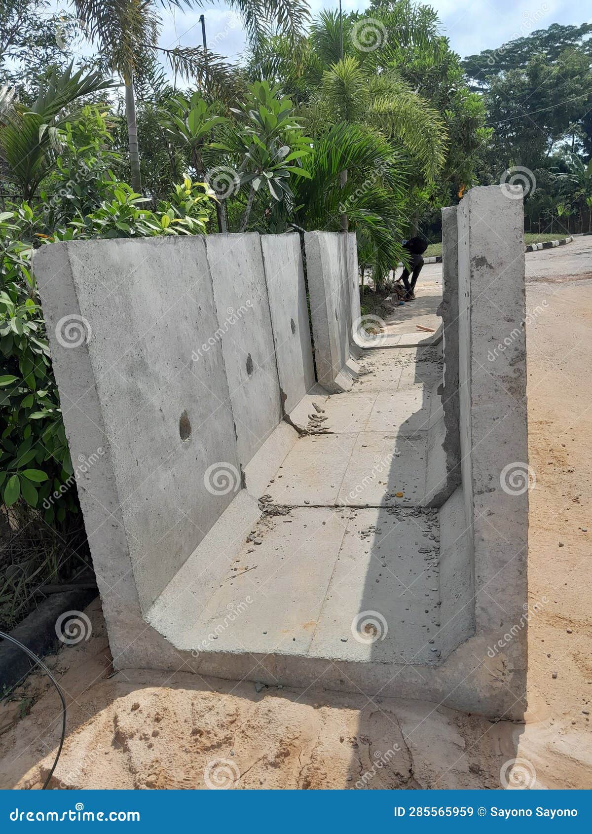 U Ditch Concrete Culverts that are Placed Parallel Which Look so Neat ...