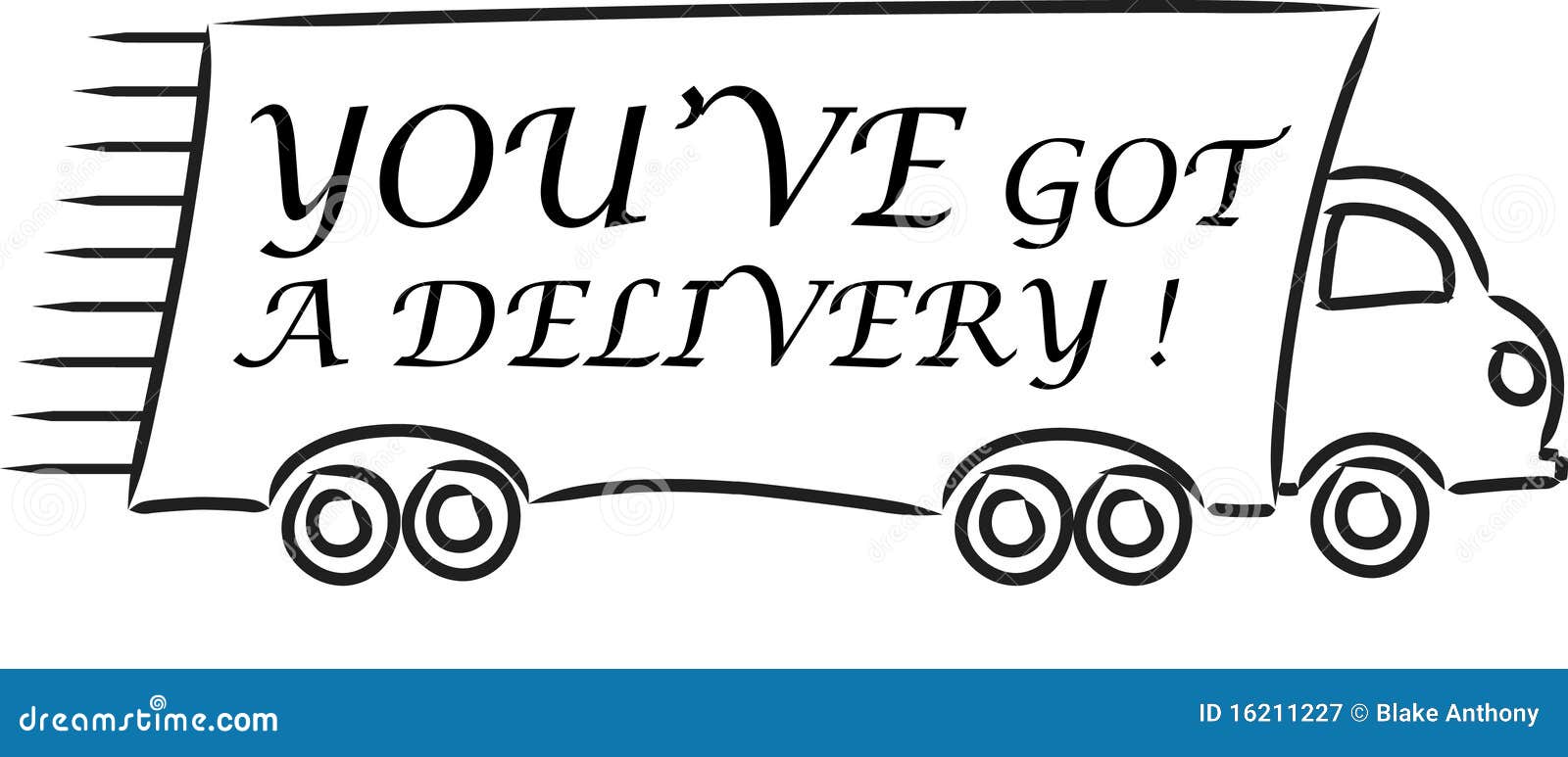 U hebt een levering vector illustratie. Illustration of verplaatsen ...