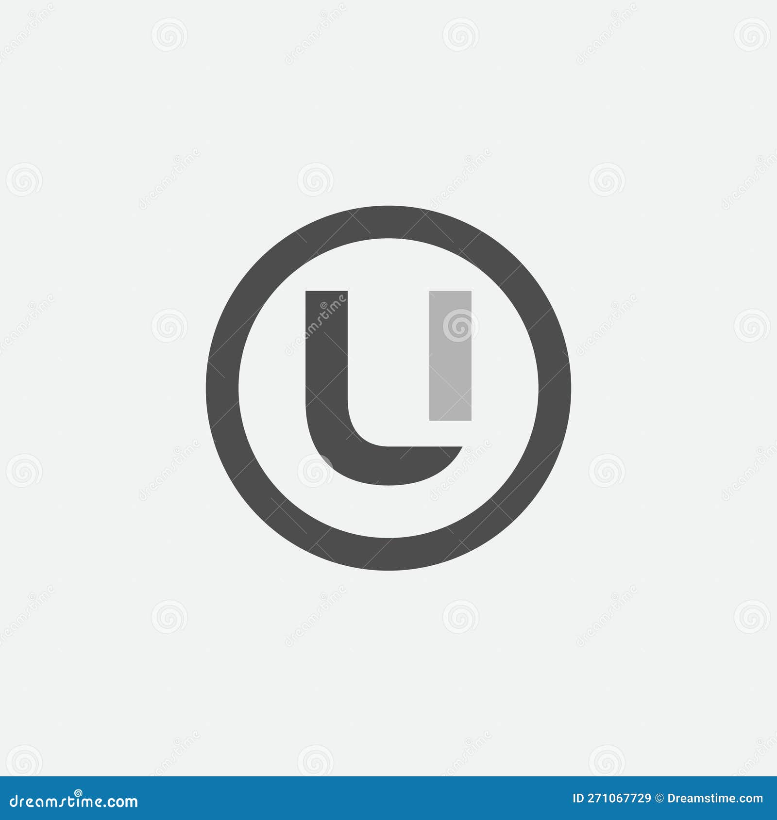 U Creative Single Latter Logo Vector,monogram Logo U Black Stock Vector ...