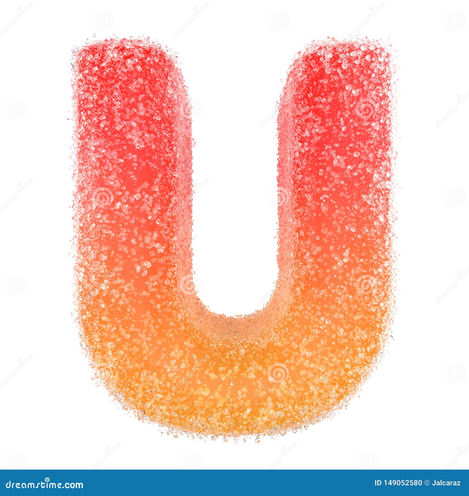 U - Letter of the Alphabet Made of Candy Stock Photo - Image of sugar ...
