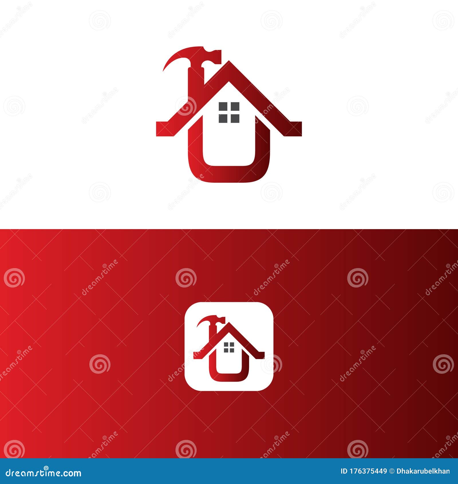 U Letter Construction Logo Design Vector Stock Vector - Illustration of ...