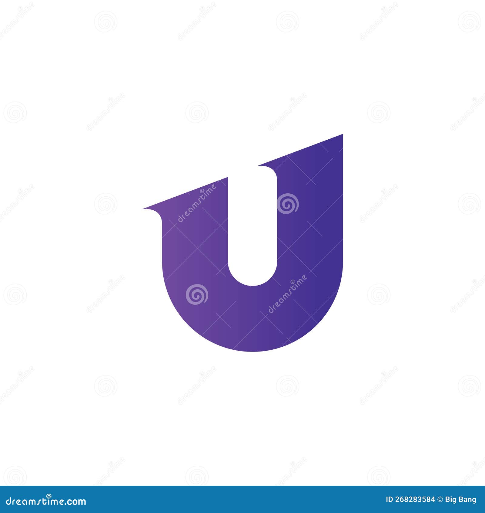 U Letter Logo Design Template Elements Stock Vector - Illustration of ...