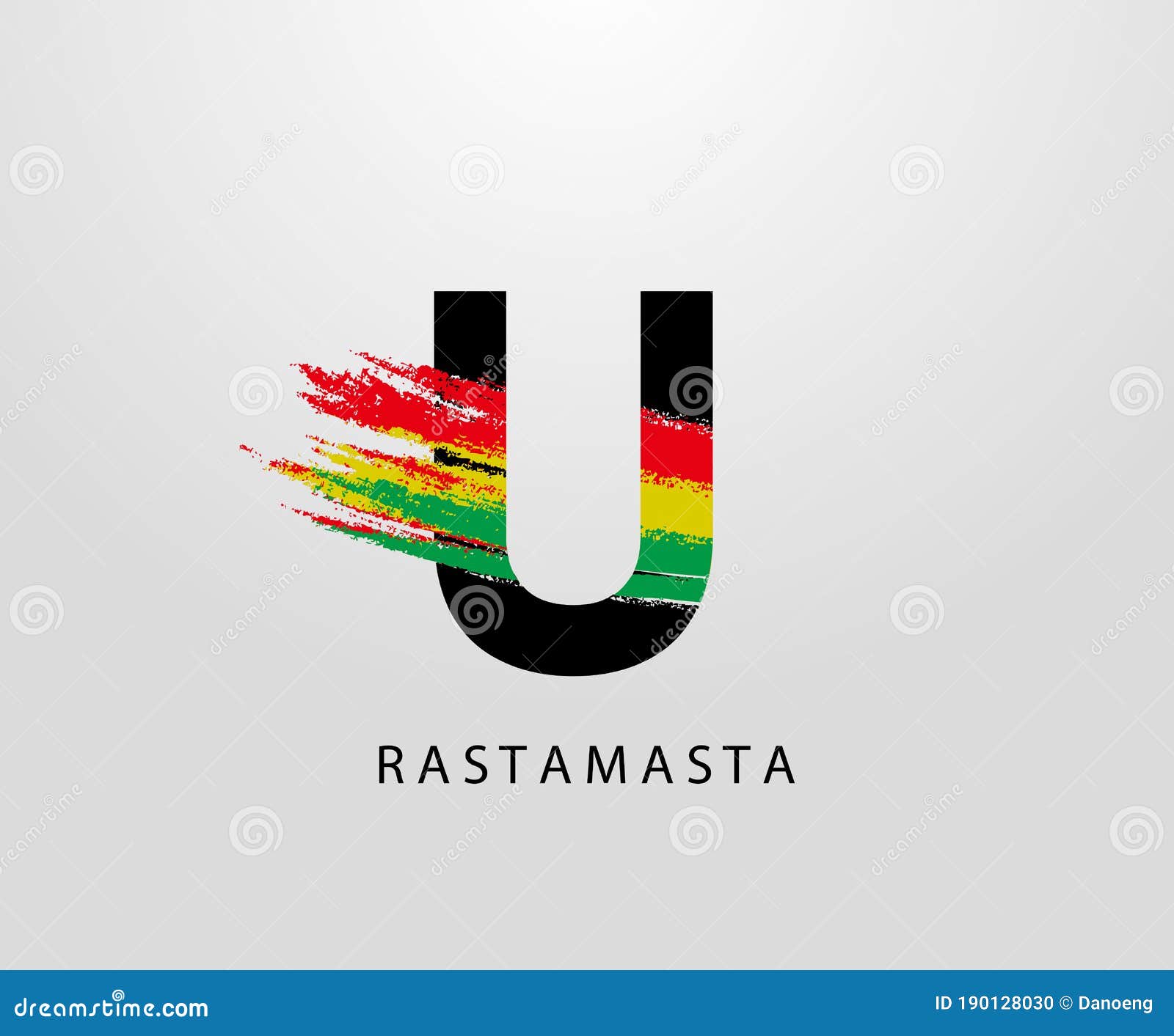 Rasta Logo In Rastafarian Colours Cartoon Vector | CartoonDealer.com ...