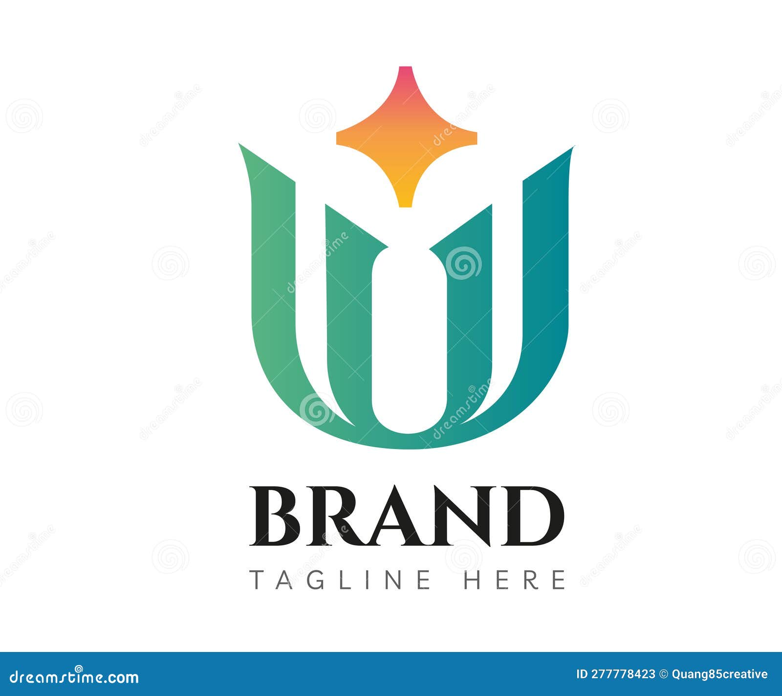 Letter U Logo Design. Letter U with Star Logo Stock Vector ...