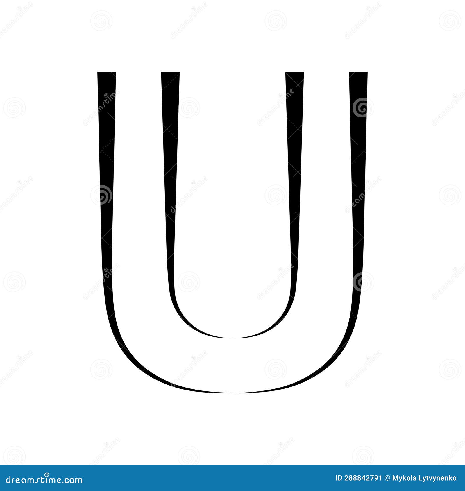 U Logo Studio Letter U Design Icon Logotype Technology Font Stock ...