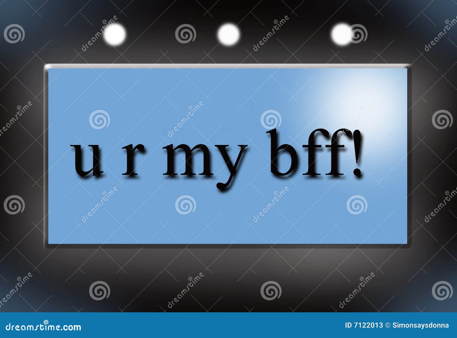 U r my bff stock illustration. Illustration of phone, message - 7122013