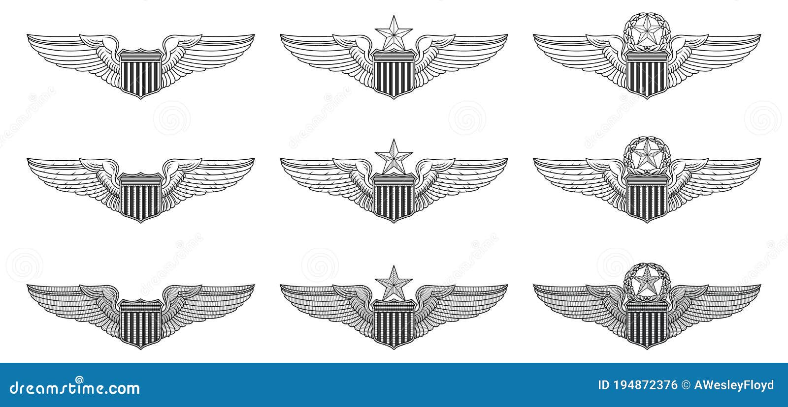 Pilot Wings Vector Stock Illustrations – 2,414 Pilot Wings Vector Stock ...