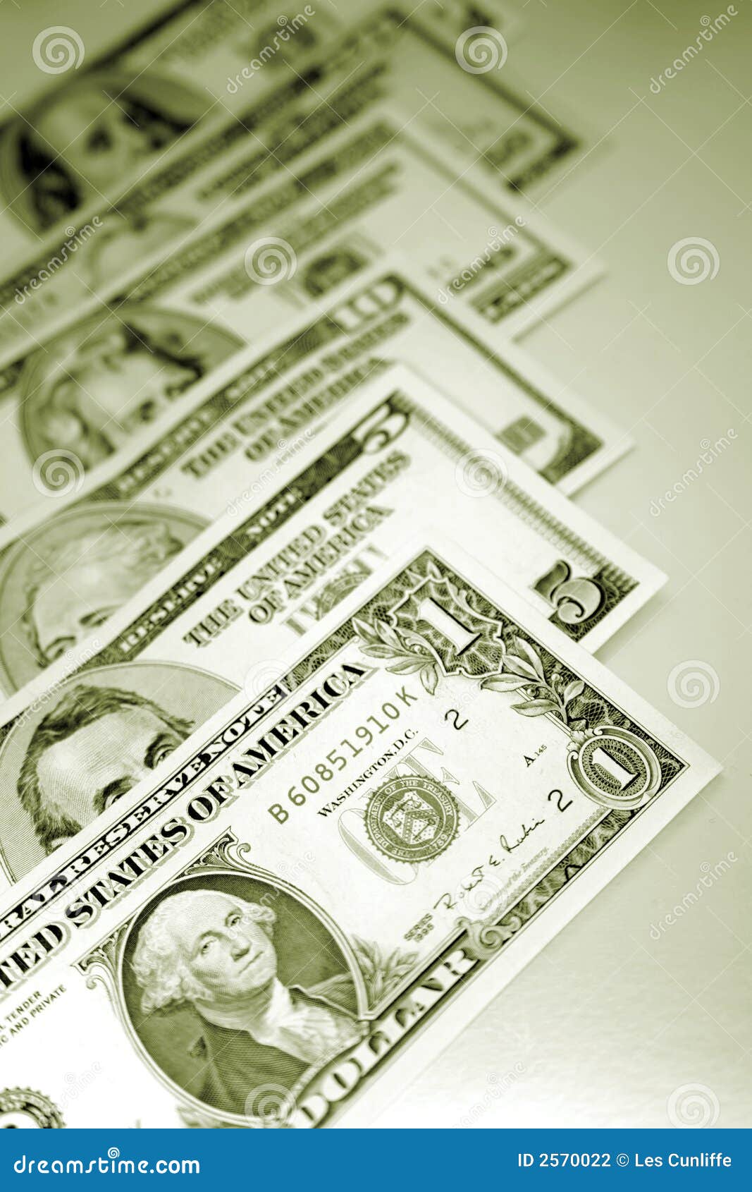 U.S. banknotes; currency stock photo. Image of bills, franklin - 2570022