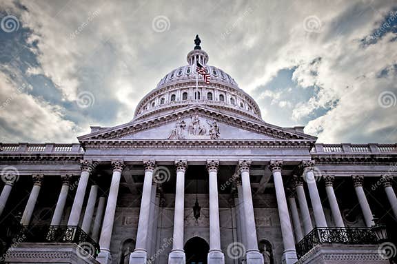 U.S. Capitol stock photo. Image of united, flag, democratic - 18715576