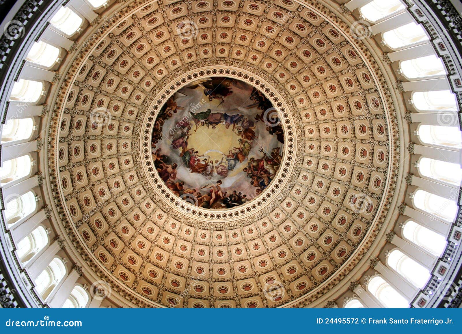 U.S. Capitol Dome interior stock photo. Image of capitol - 24495572