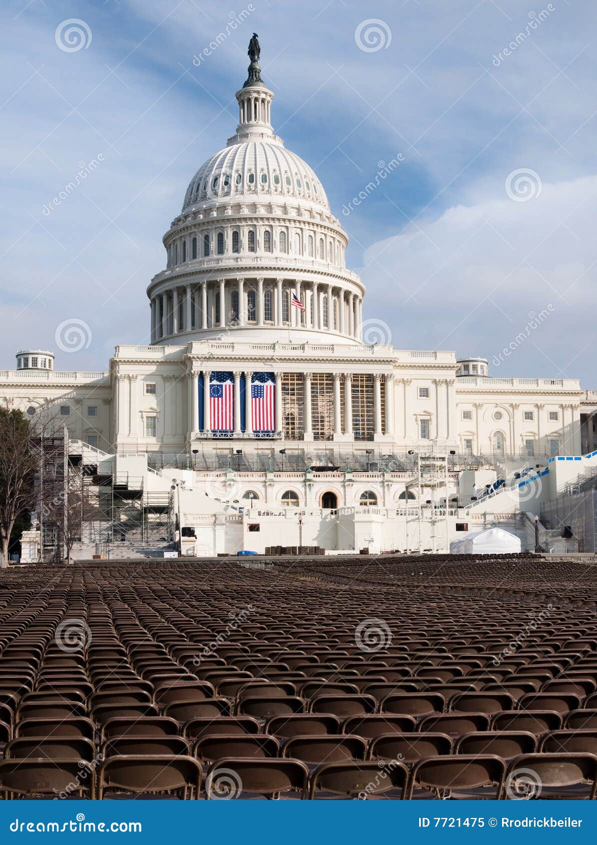 U.S. Capitol before the Obama Inauguration Editorial Image - Image of ...