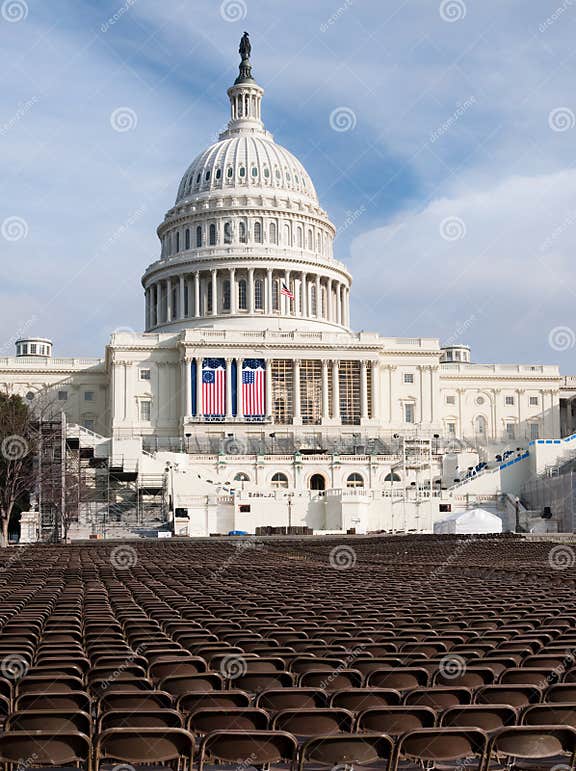 U.S. Capitol before the Obama Inauguration Editorial Image - Image of ...