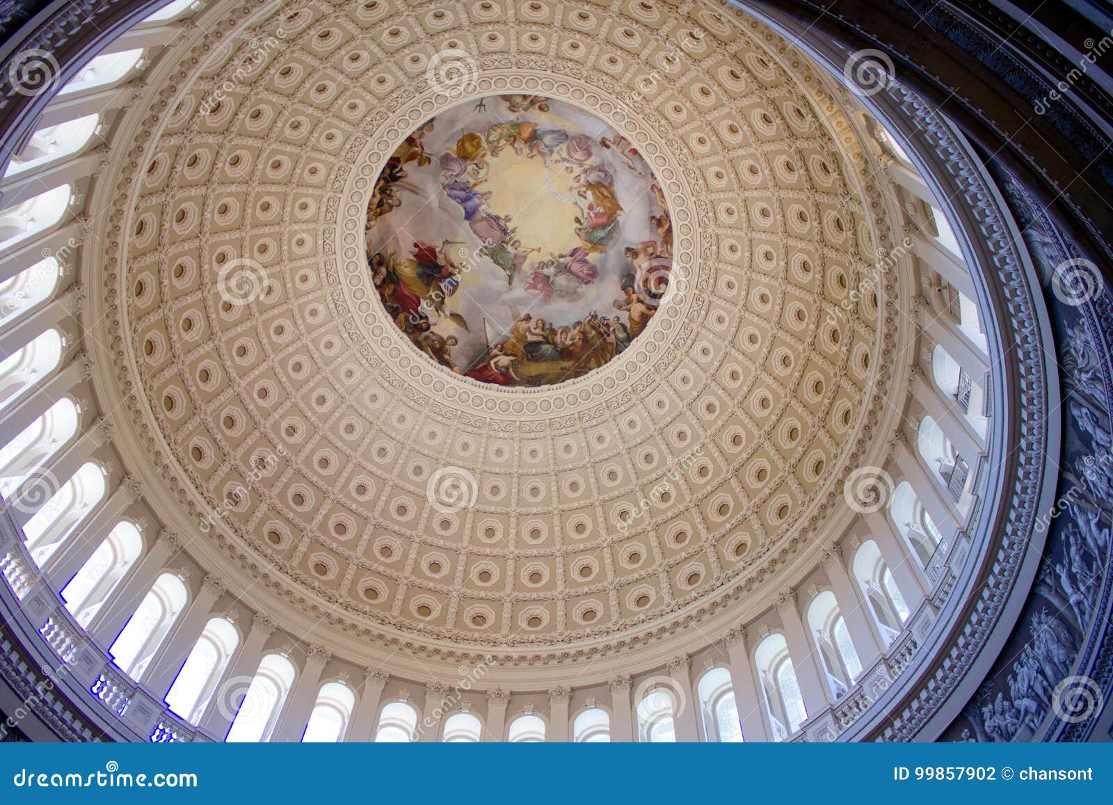 U.S. Capitol Rotunda stock photo. Image of nation, ceiling - 99857902