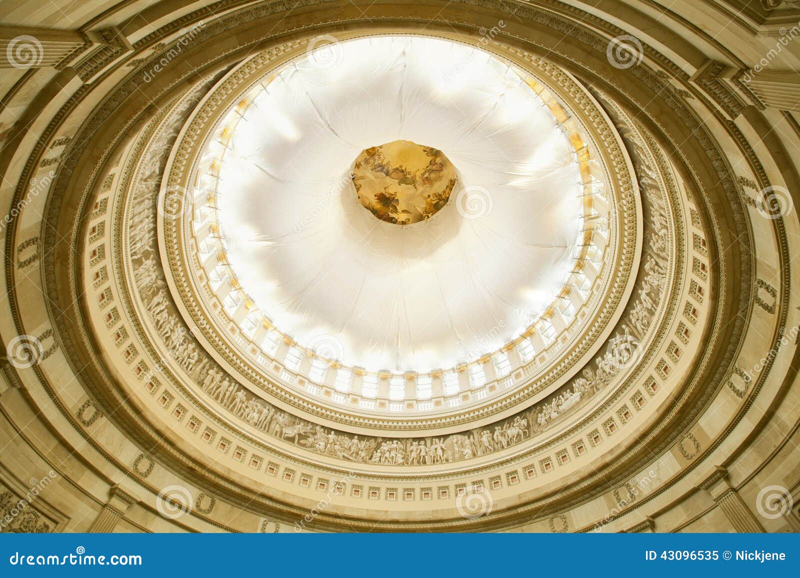 U.S. Capitol Rotunda Ceiling in Washington D.C Stock Image - Image of ...