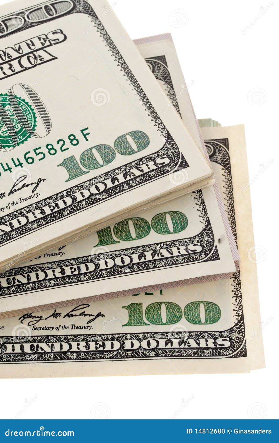 U.S. dollars banknotes stock photo. Image of deposit - 14812680