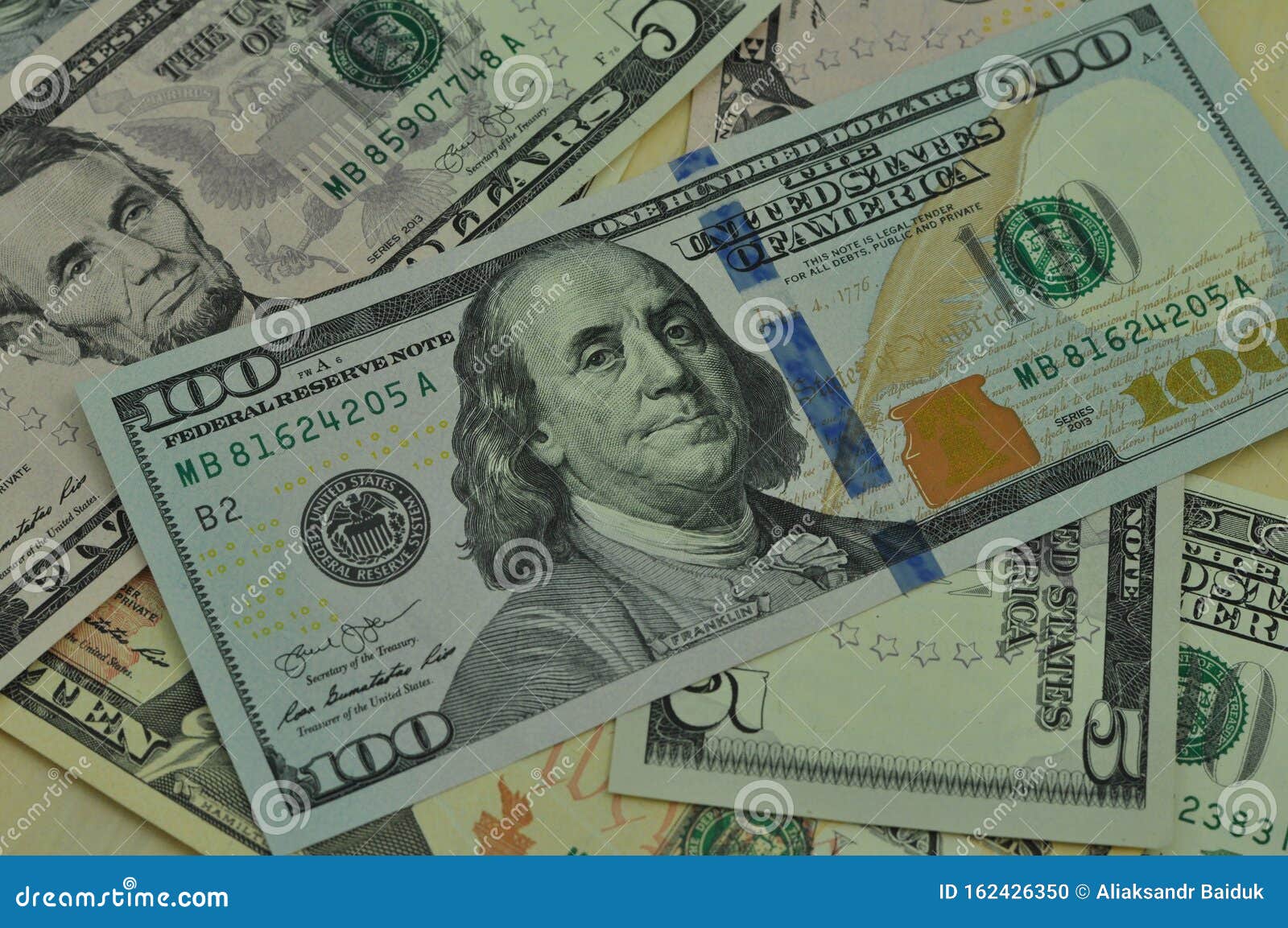 U.S. Dollars. Texture of Hundred Dollar Bills Stock Photo - Image of ...