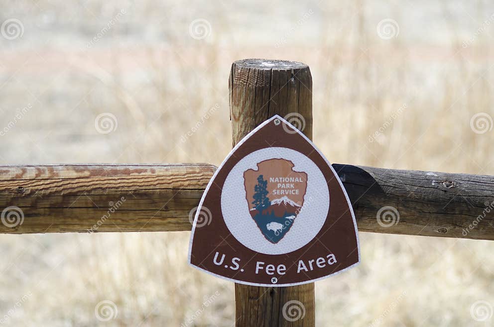 U.S. Fee Area Sign editorial image. Image of program - 94530495
