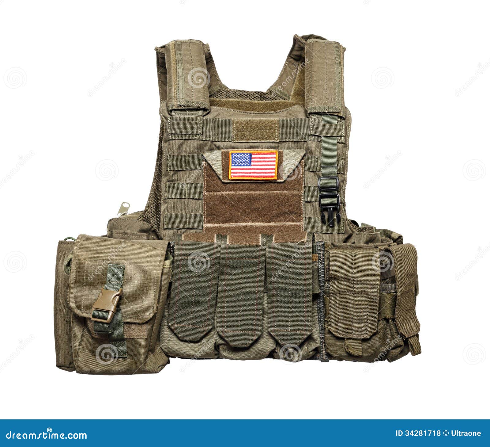 U.S. Leger Tactisch Kogelvrij Vest Stock Foto - Image of veiligheid ...