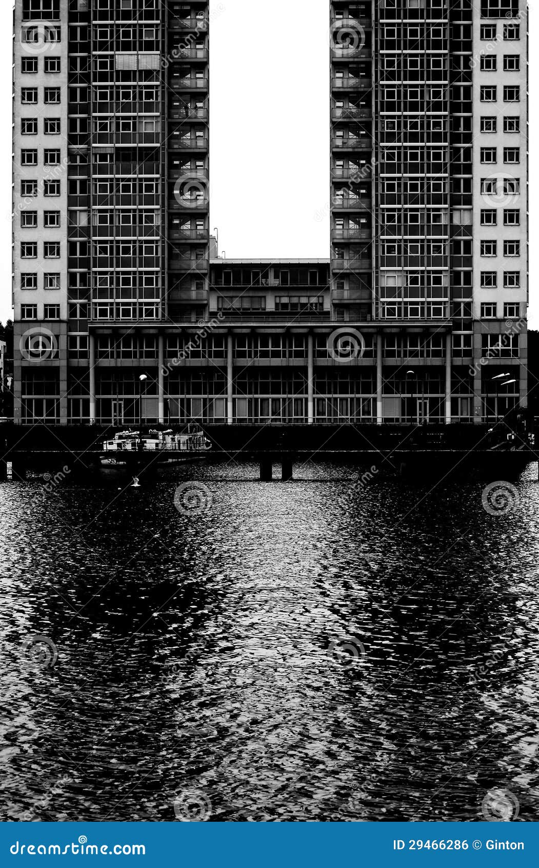 U shaped architecture stock photo. Image of black, spree - 29466286