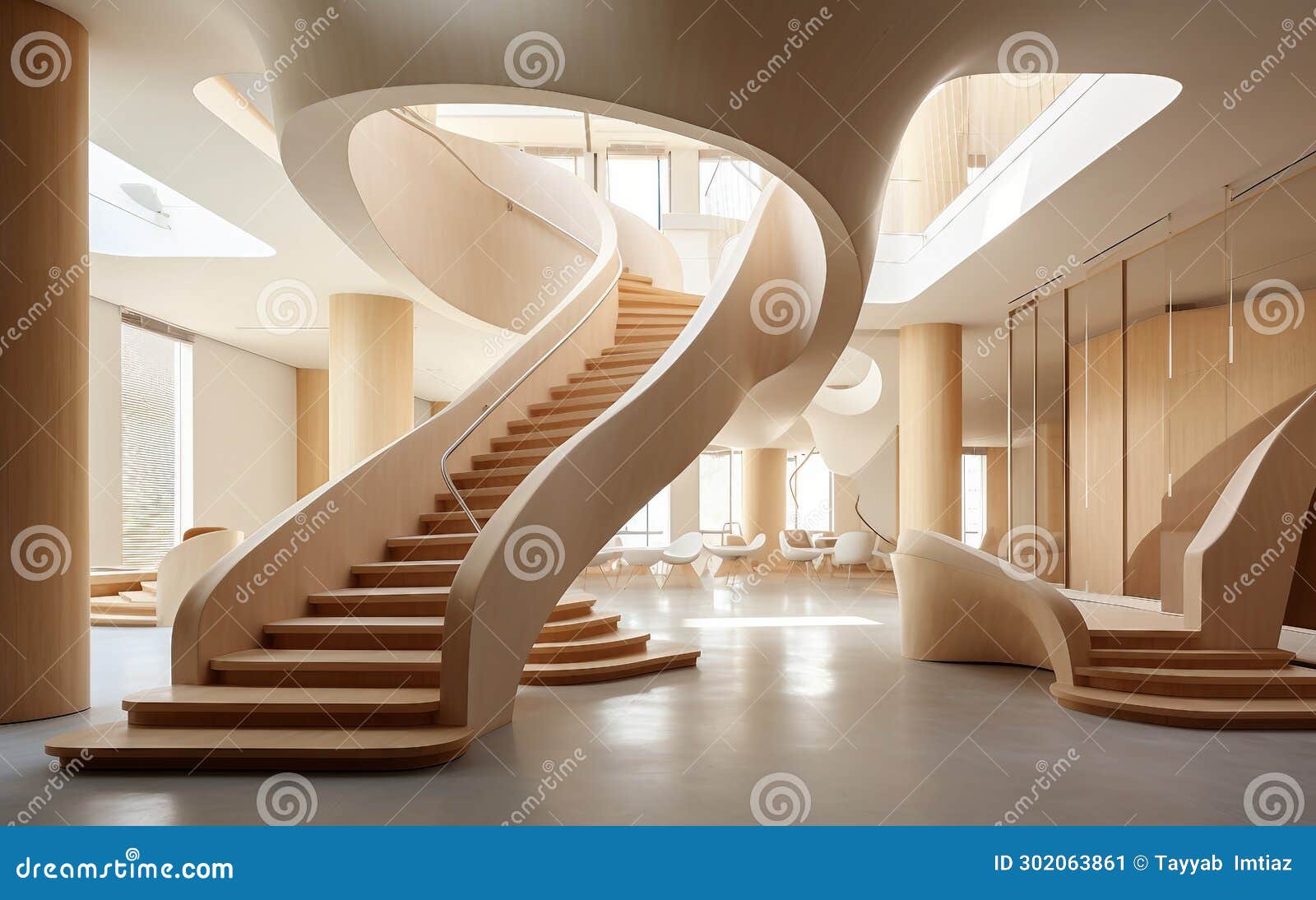 X Shaped Staircases Royalty-Free Stock Image | CartoonDealer.com #75356284