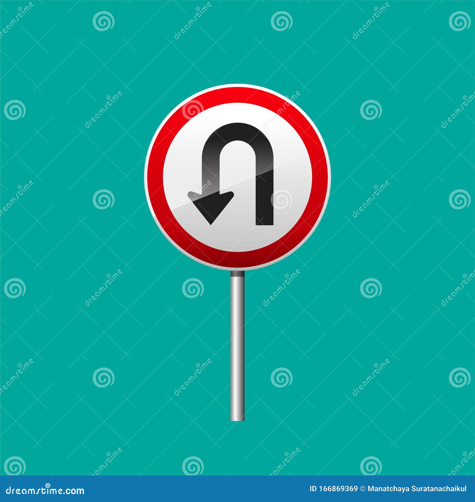 U turn ahead sign. stock illustration. Illustration of caution - 166869369 U turn ahead sign. stock illustration. Illustration of caution - 166869369