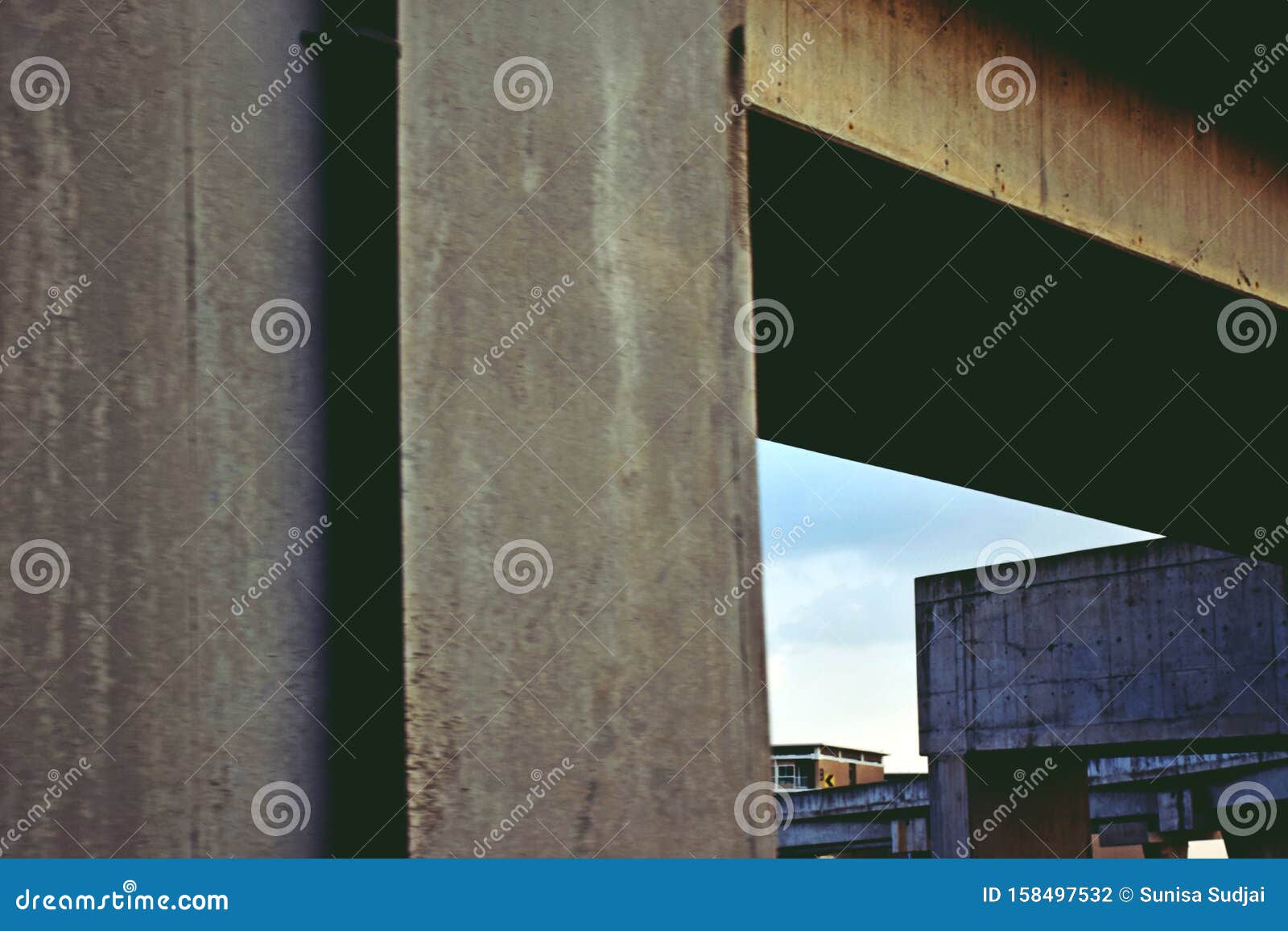 The U-turn bridge stock photo. Image of industry, exterior - 158497532