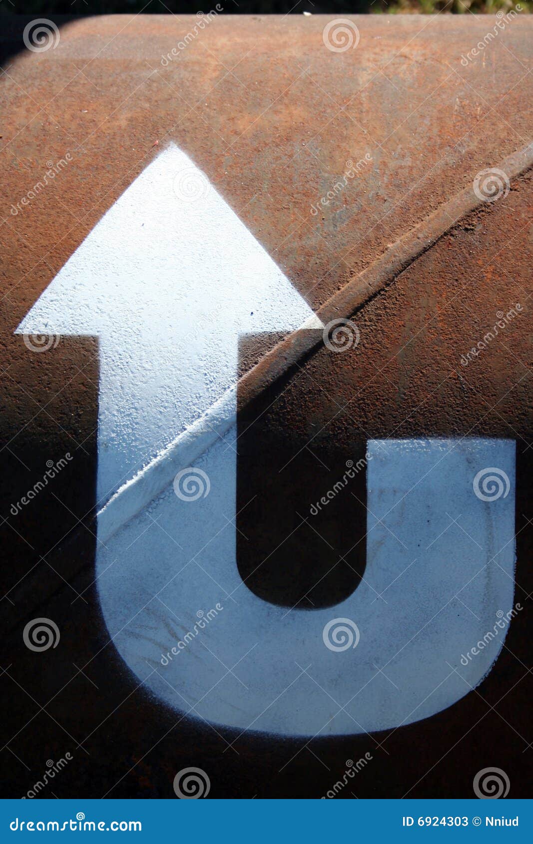 U turn on pipe stock image. Image of turn, factory, industrial - 6924303