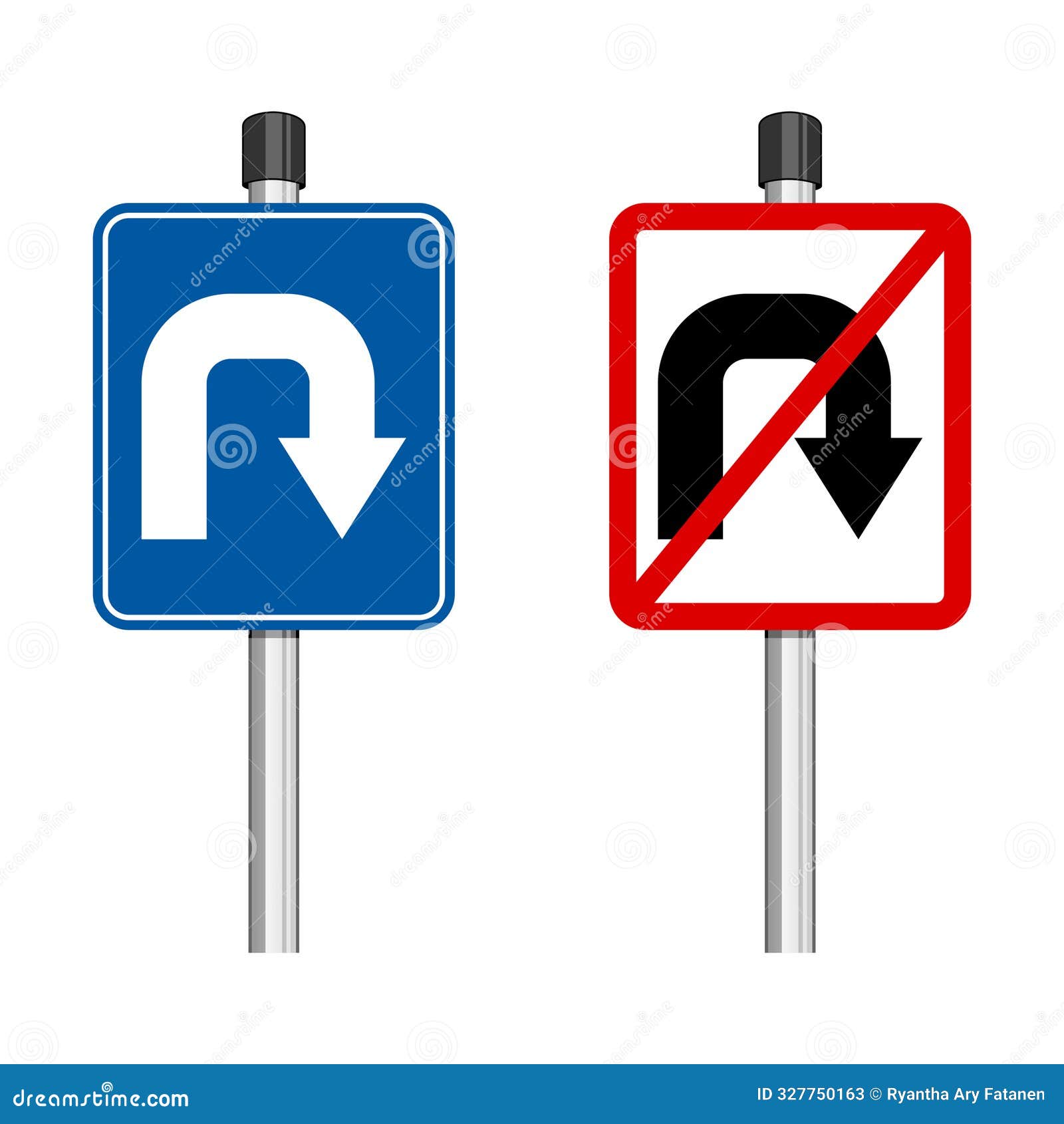 Sign Of Reversal Move. Geometric Shape, Curved Line With Cursor Showing ... Sign Of Reversal Move. Geometric Shape, Curved Line With Cursor Showing ...