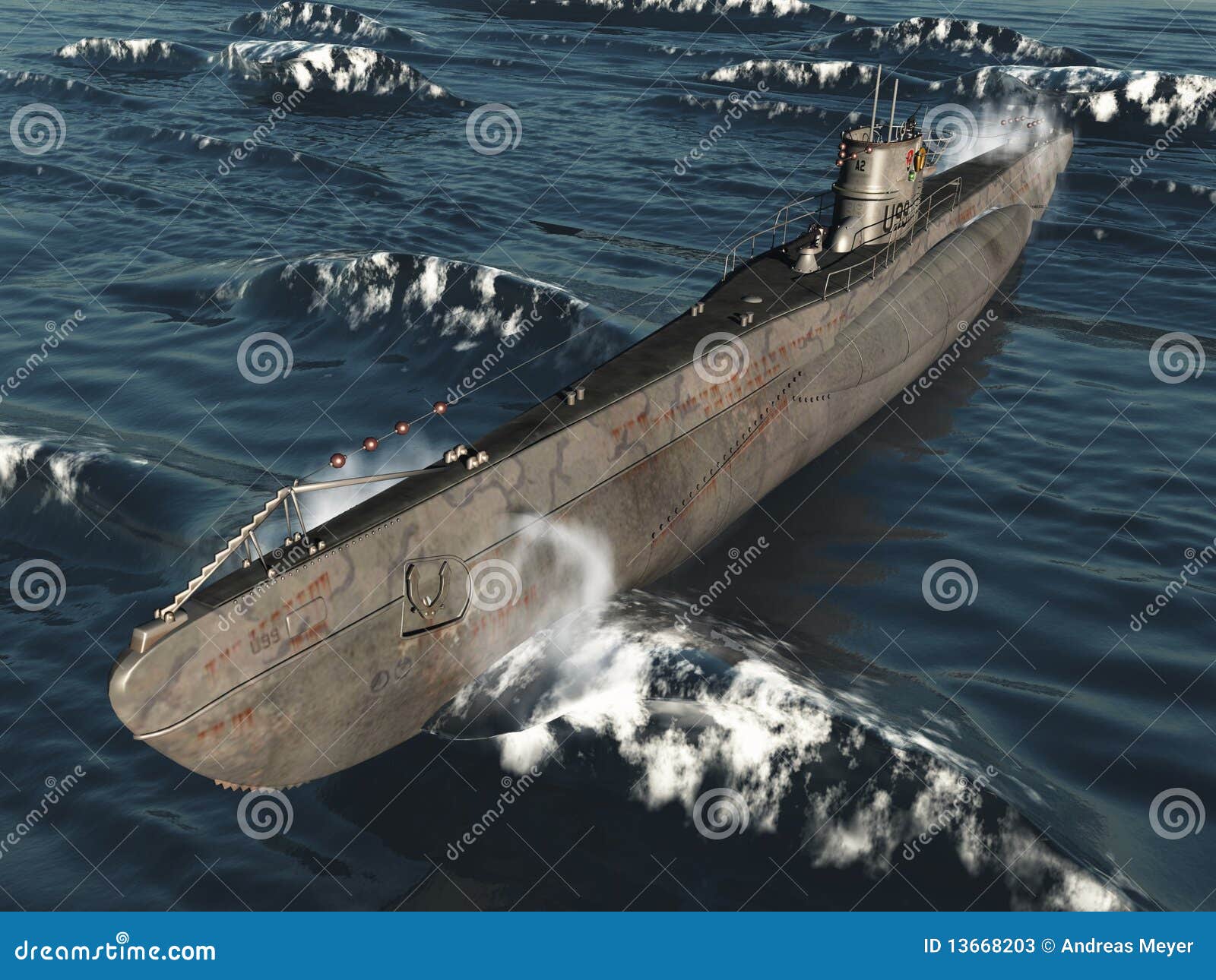 U99-German Unterseeboot stock abbildung. Illustration von armee - 13668203