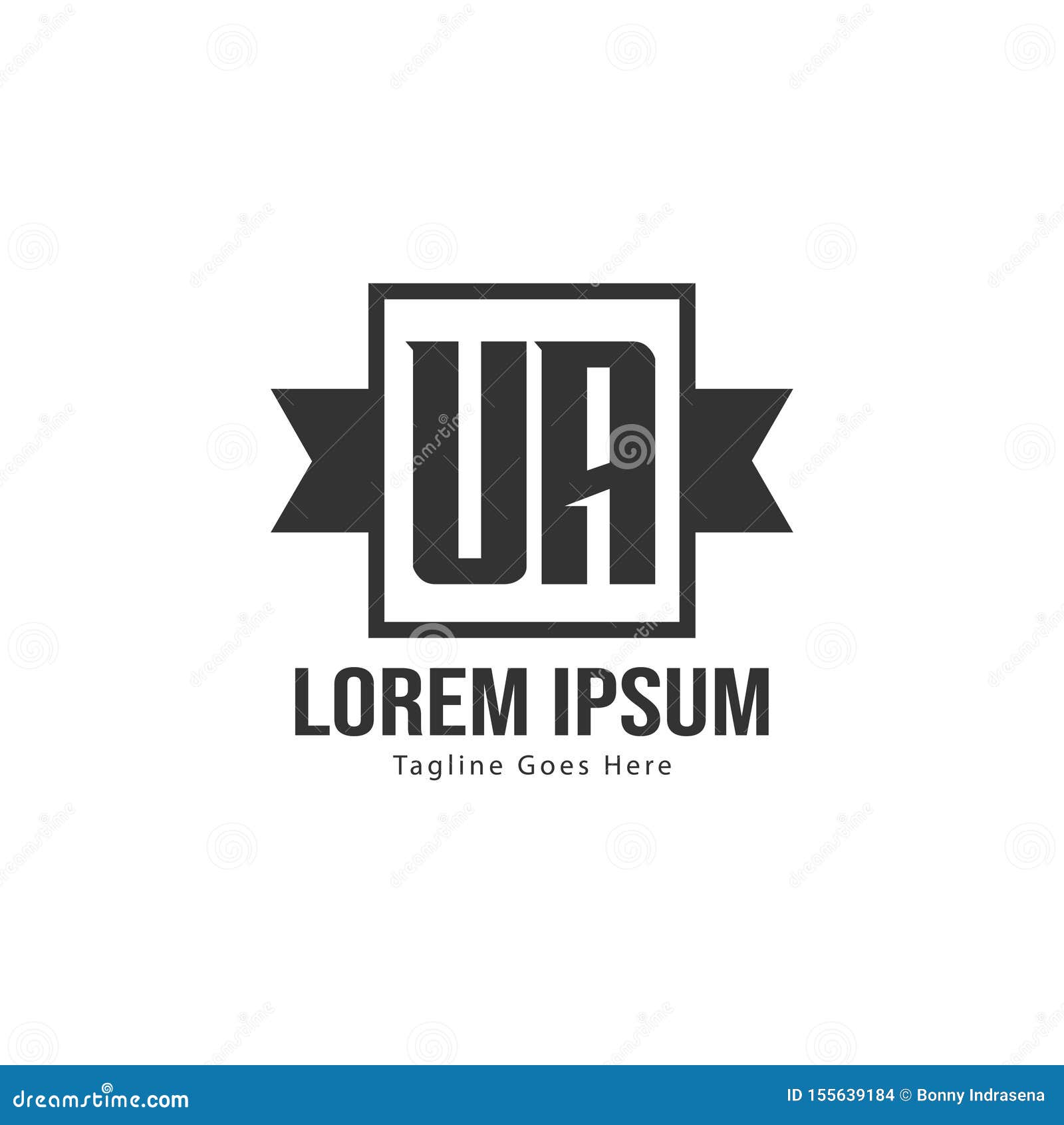 UA Letter Logo Design. Creative Modern UA Letters Icon Illustration ...
