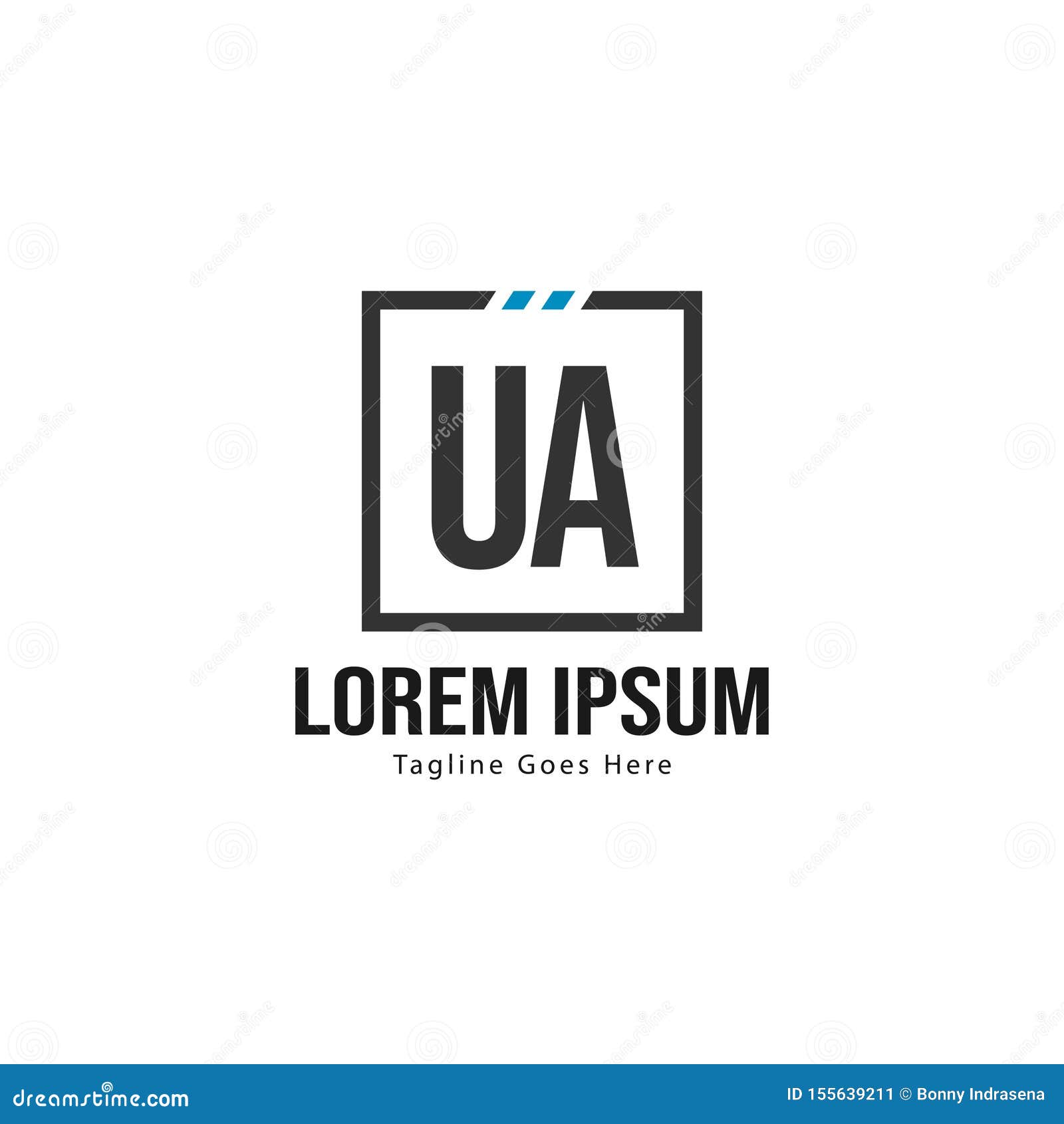 UA Letter Logo Design. Creative Modern UA Letters Icon Illustration ...
