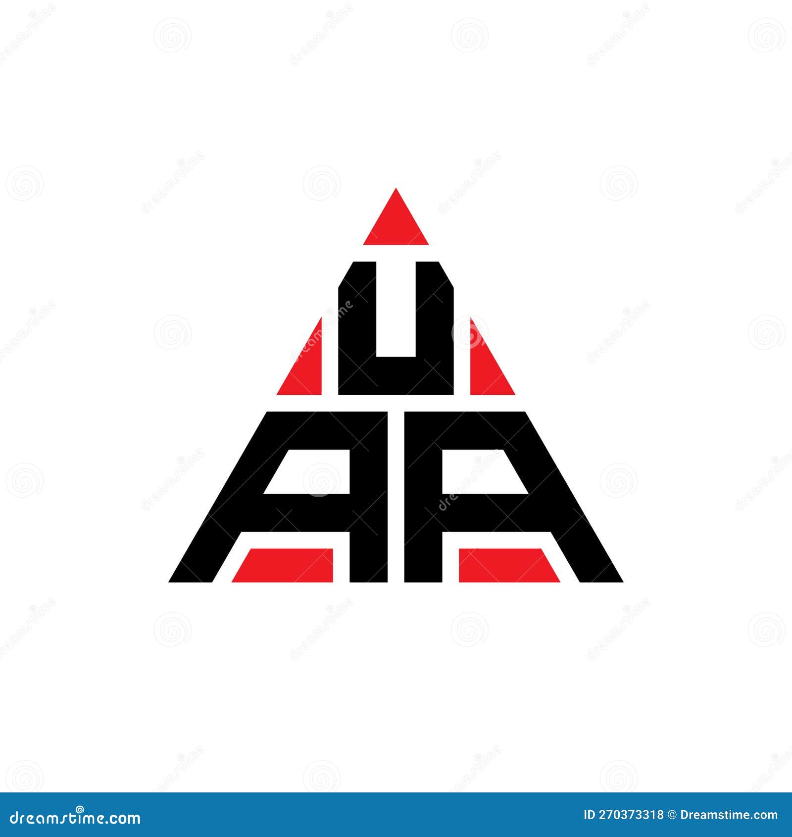 UAA Triangle Letter Logo Design with Triangle Shape. UAA Triangle Logo ...