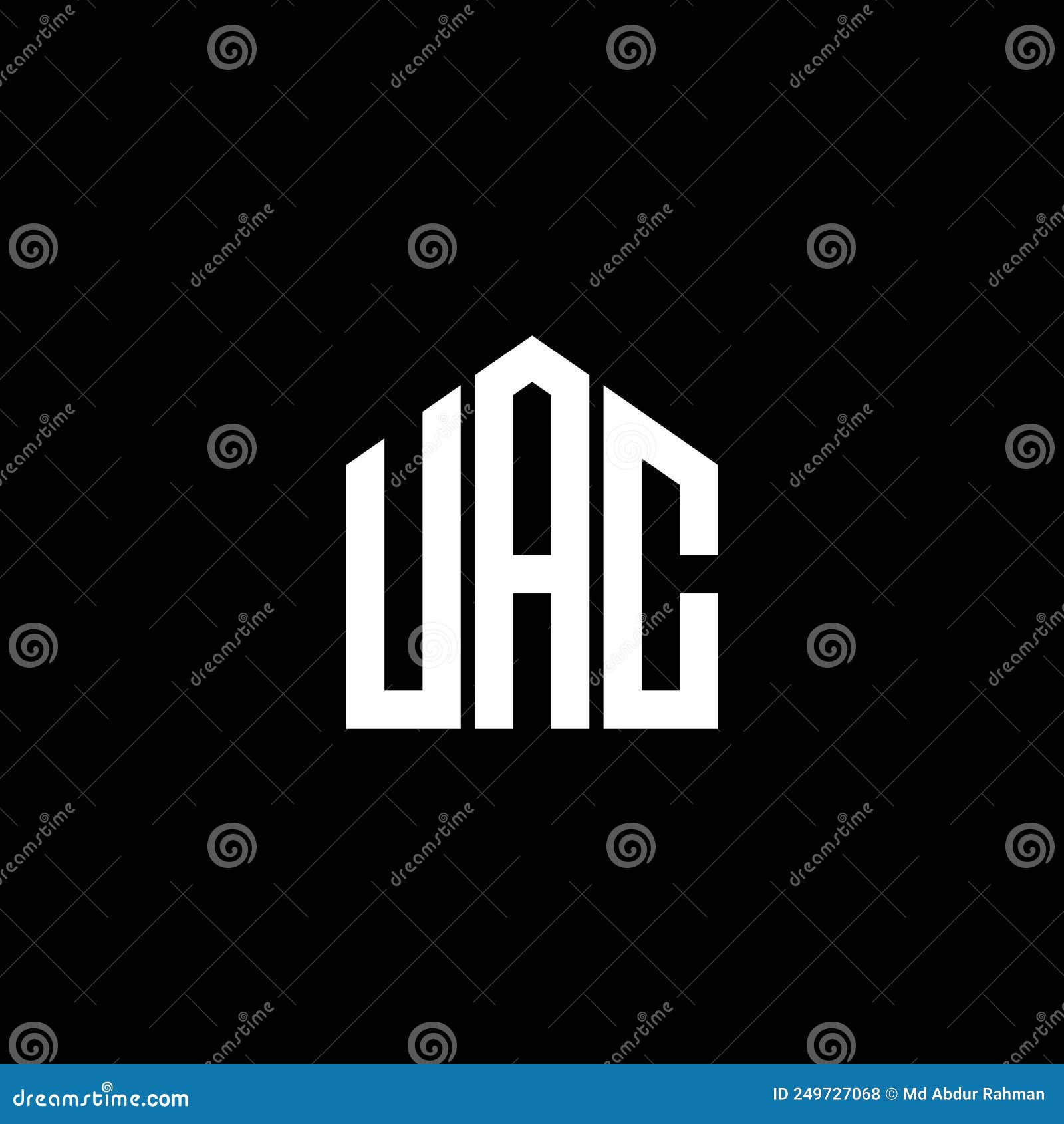 UAC Letter Logo Design On BLACK Background. UAC Creative Initials ...