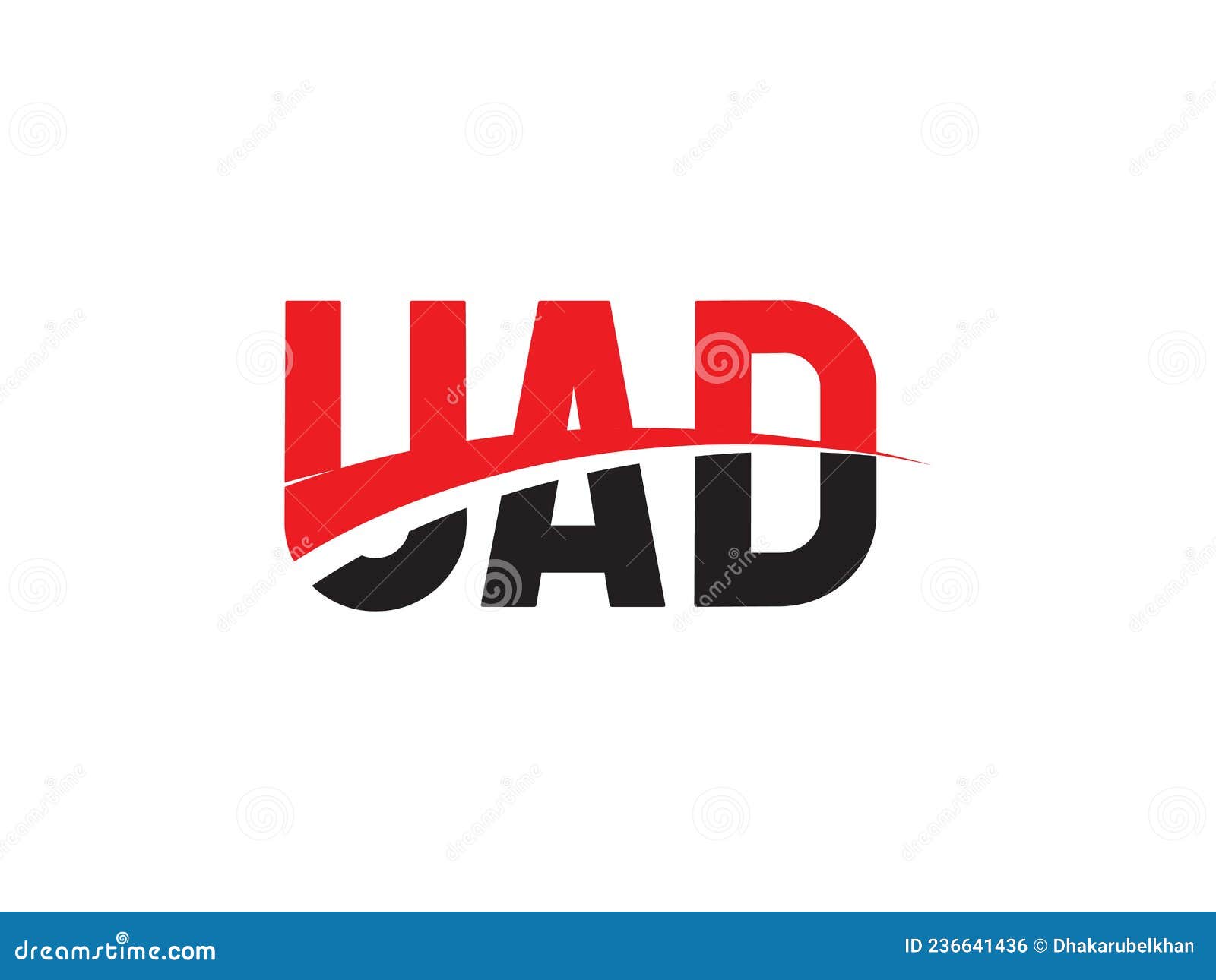 UAD Letter Initial Logo Design Vector Illustration Stock Vector ...