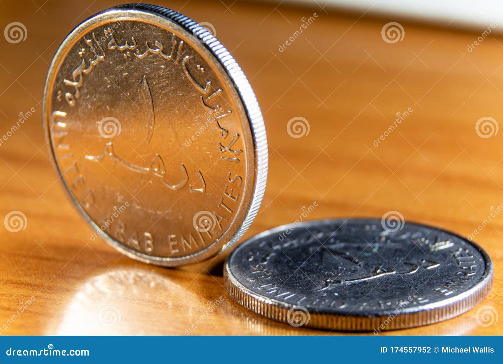 UAE Dirham coins stock photo. Image of dirham, money - 174557952