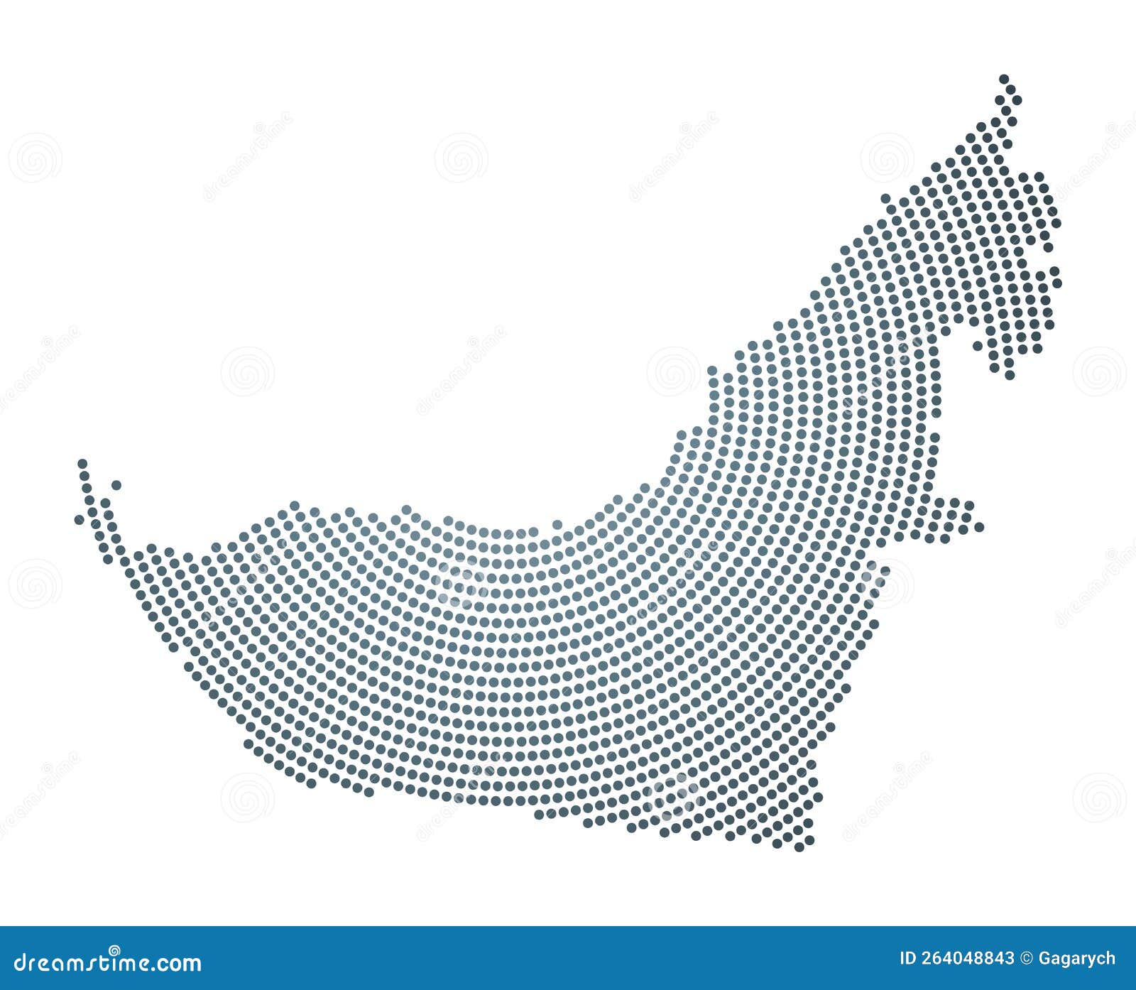 UAE dotted map. stock vector. Illustration of information - 264048843