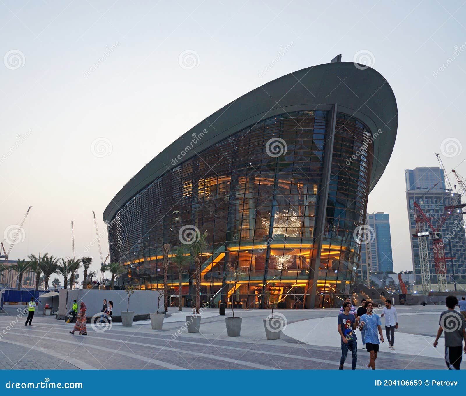 UAE, DUBAI - JULY 12, 2018: Dubai Opera Building Exterior Editorial ...