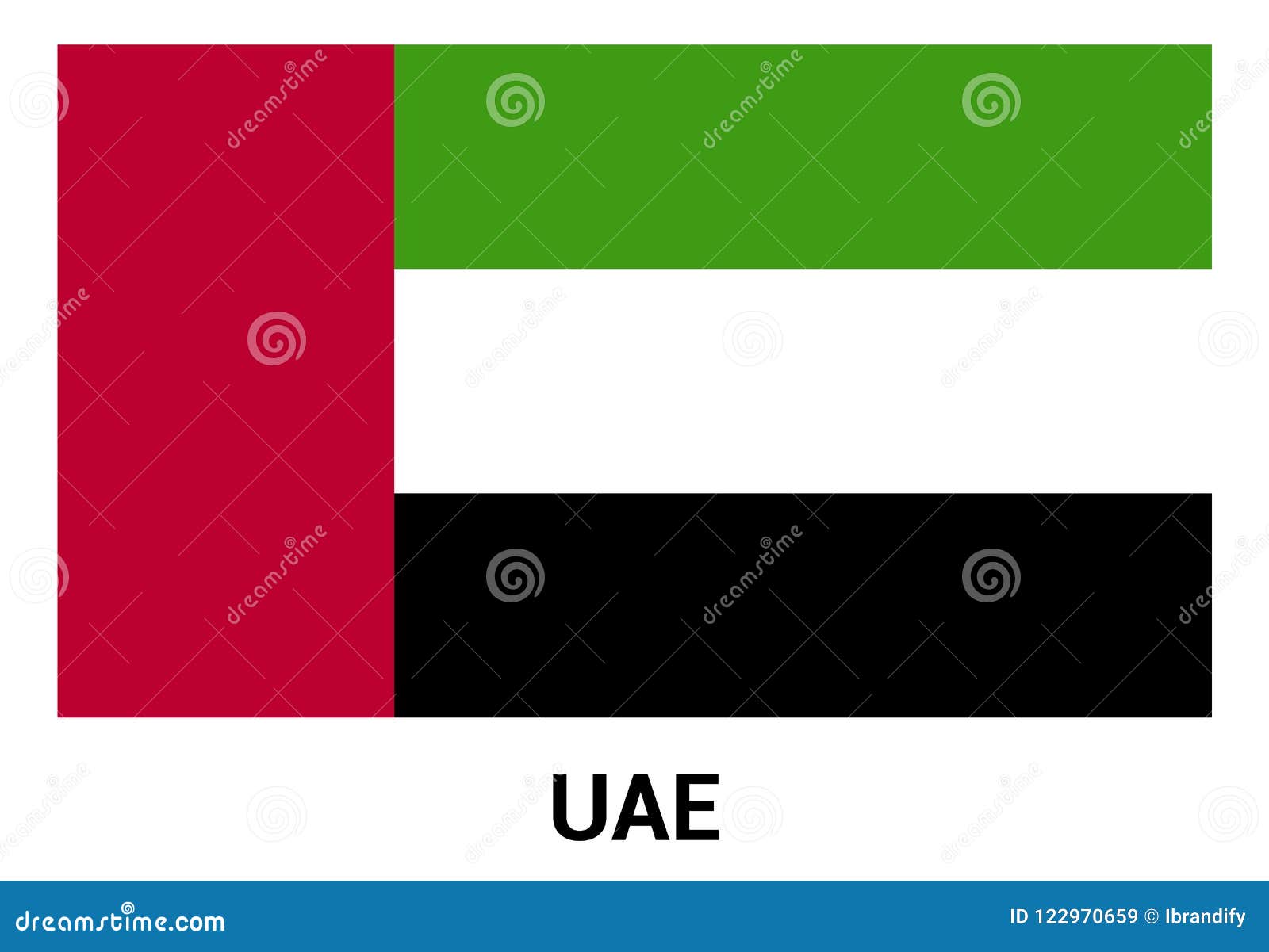UAE flag design vector stock vector. Illustration of white - 122970659