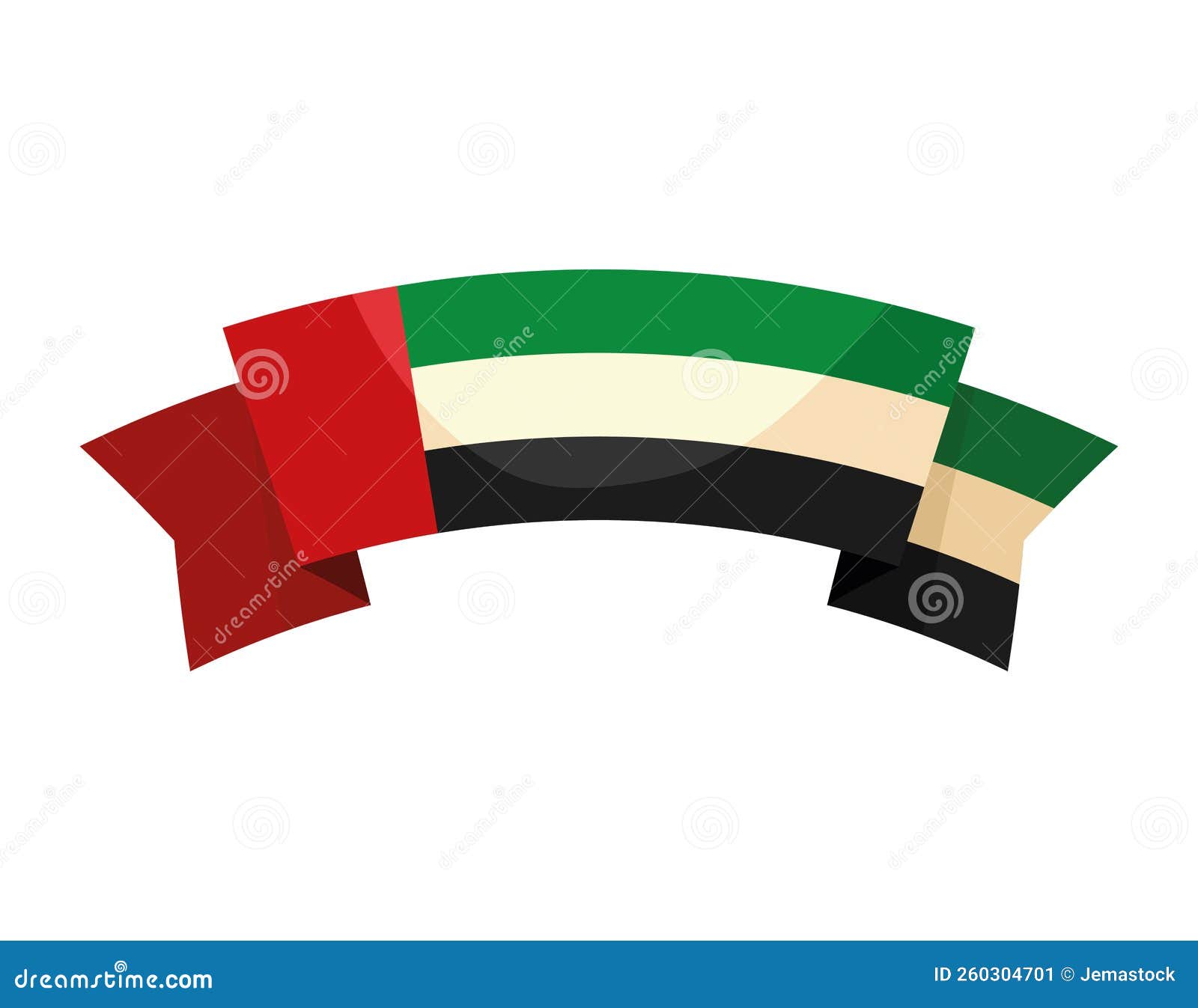 UAE flag in frame stock vector. Illustration of design - 260304701