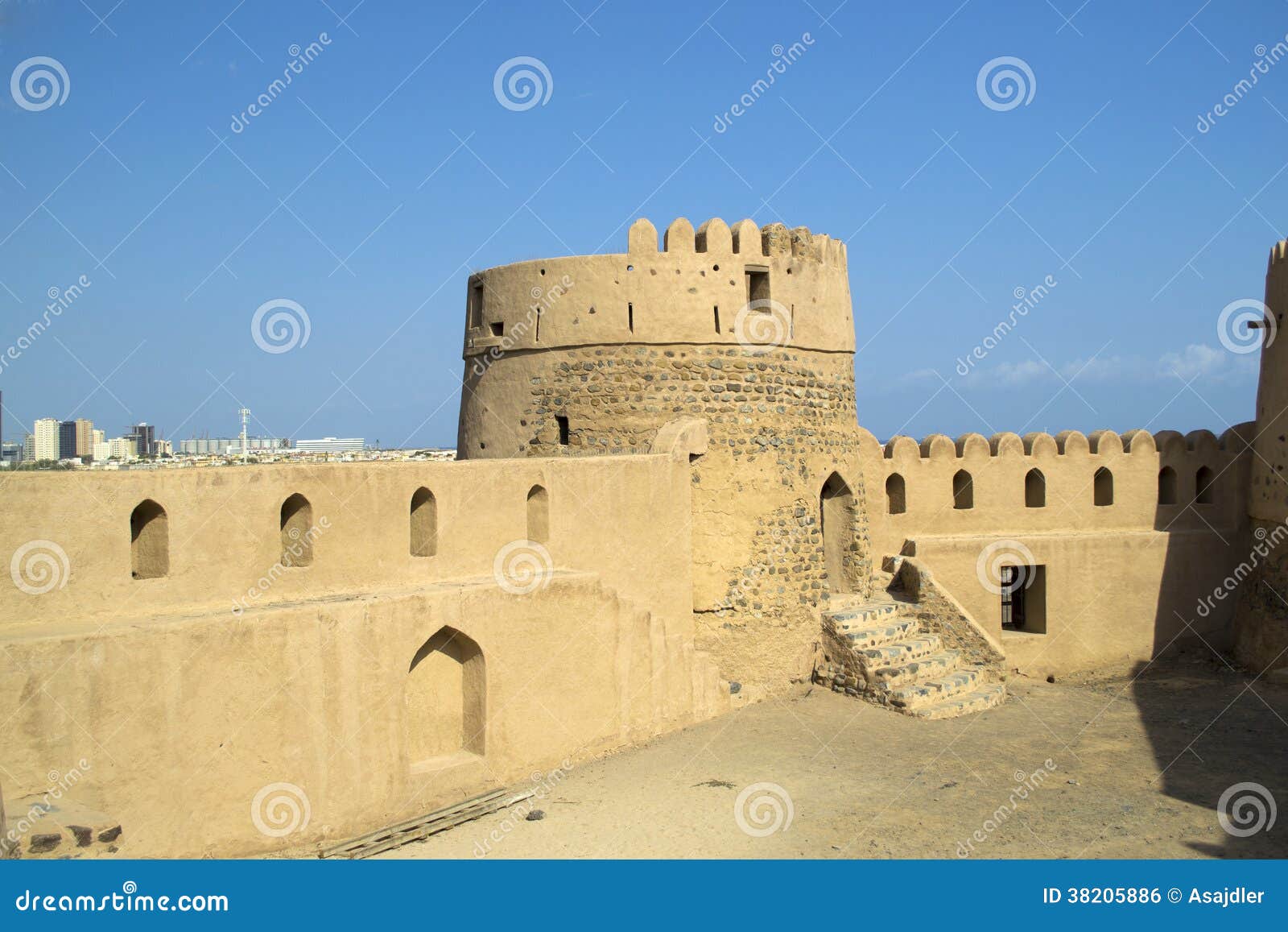 UAE Fort stock photo. Image of brick, dubai, structure - 38205886