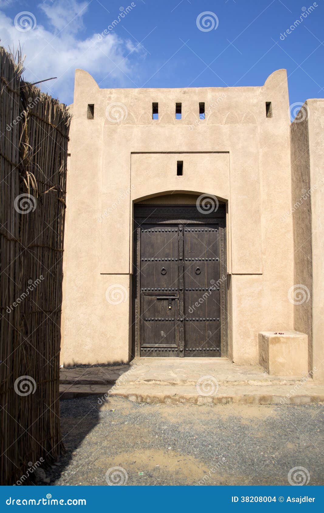 UAE Fort stock photo. Image of dubai, structure, brick - 38208004