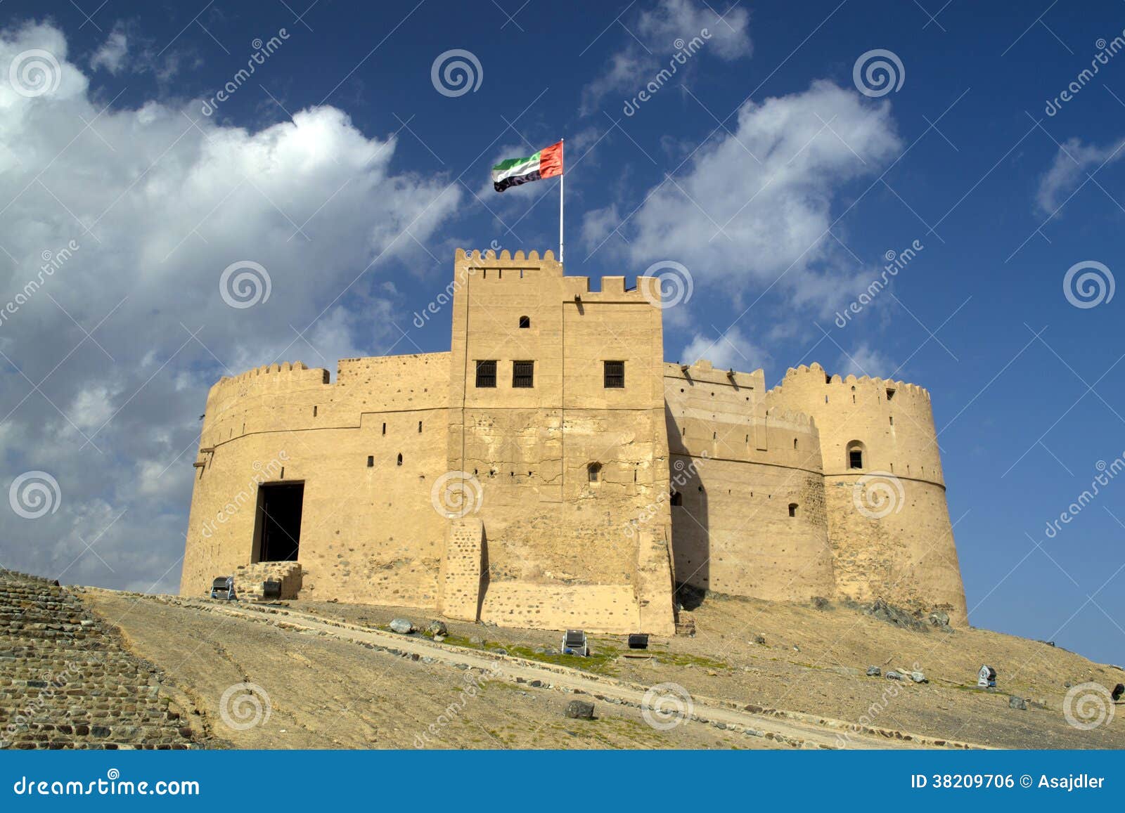 UAE Fort stock photo. Image of dubai, fujeriah, defense - 38209706