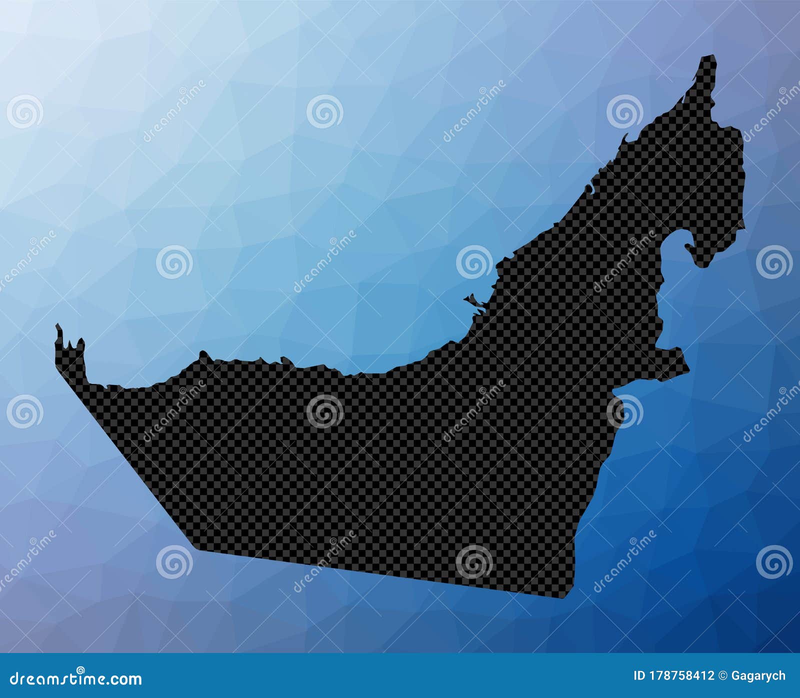 UAE geometric map. stock vector. Illustration of diamond - 178758412