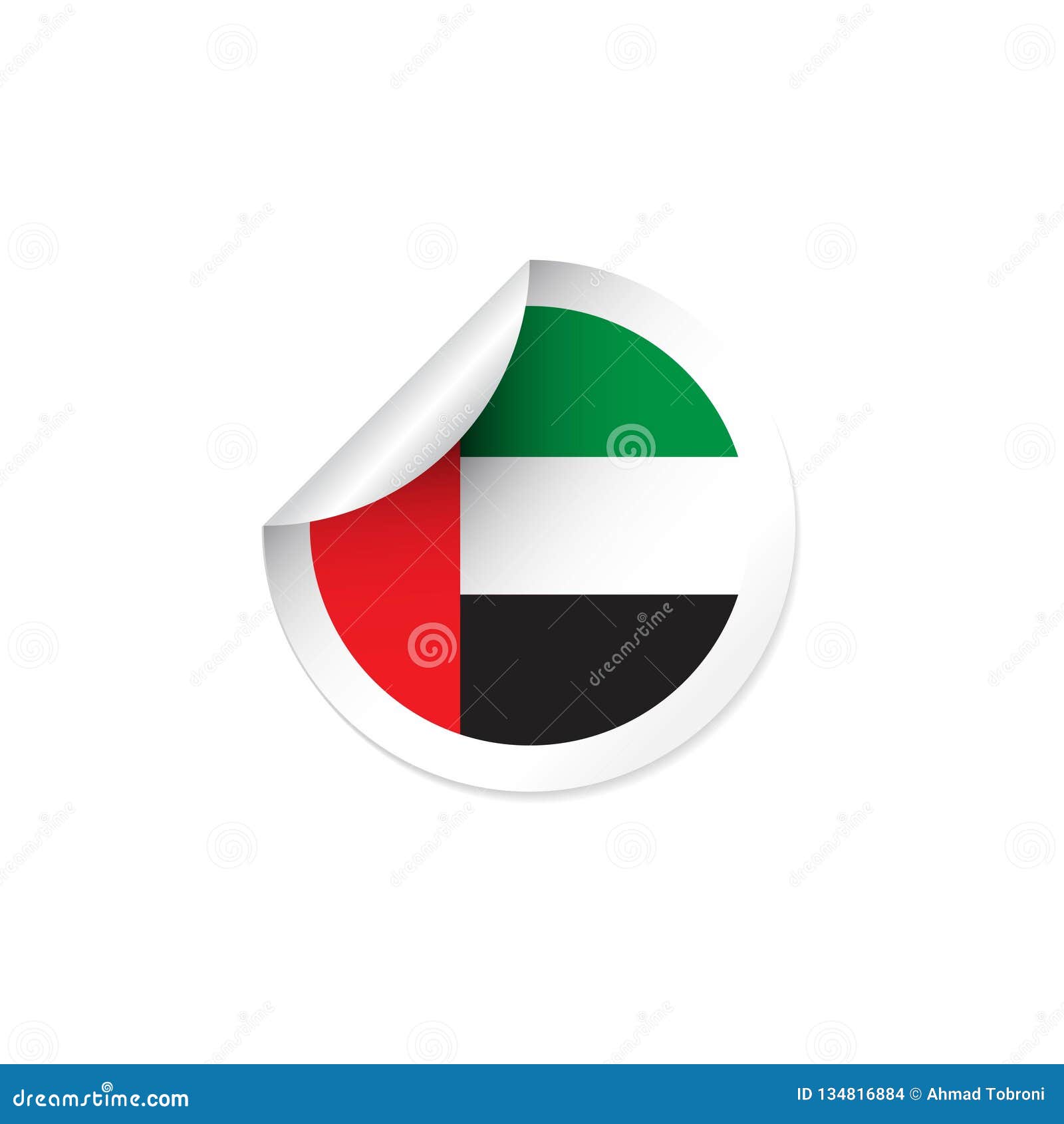 UAE Label Flags Vector Design Illustration Stock Vector - Illustration ...