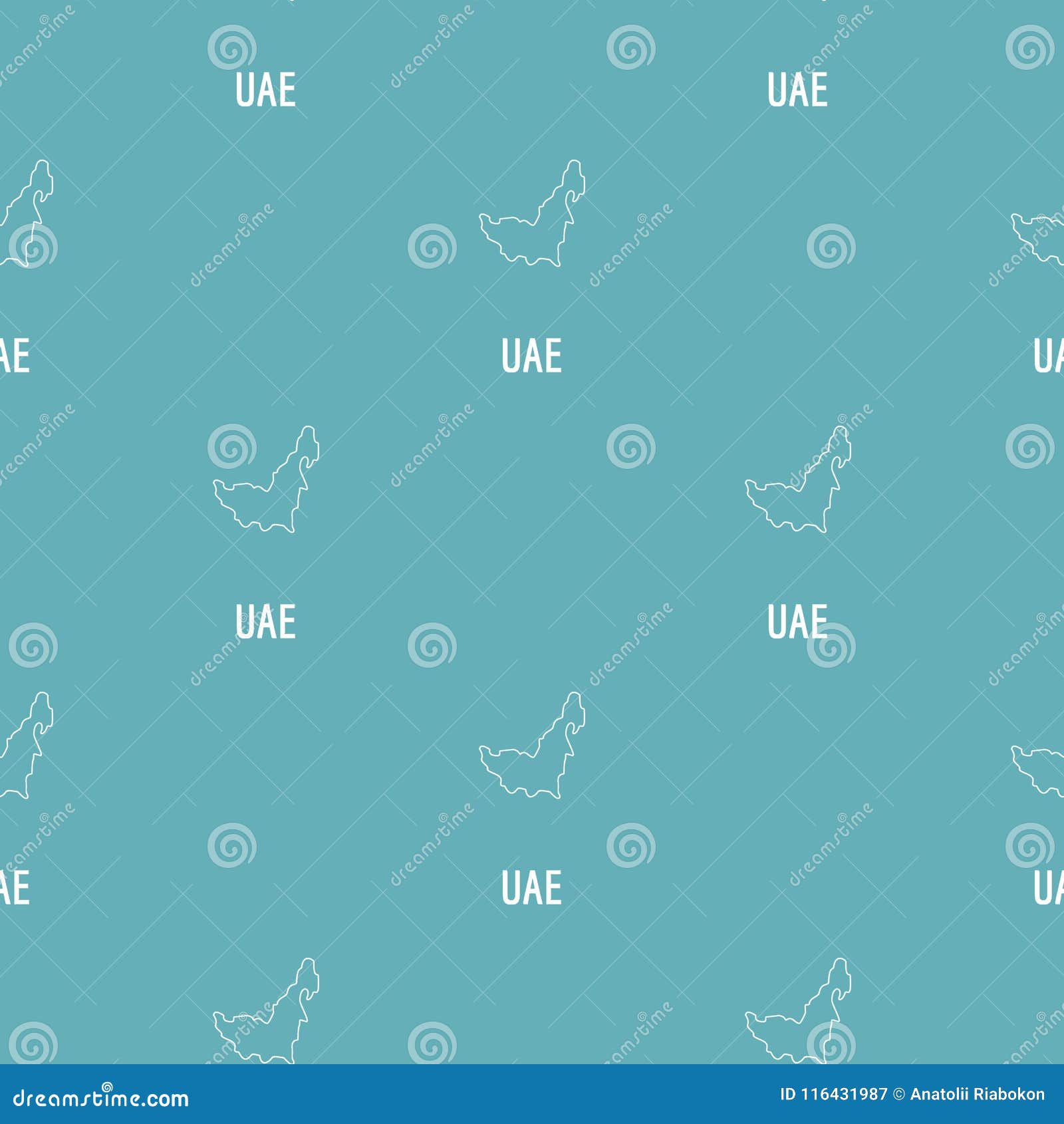 UAE Map Thin Line Vector Simple Stock Vector - Illustration of planet ...