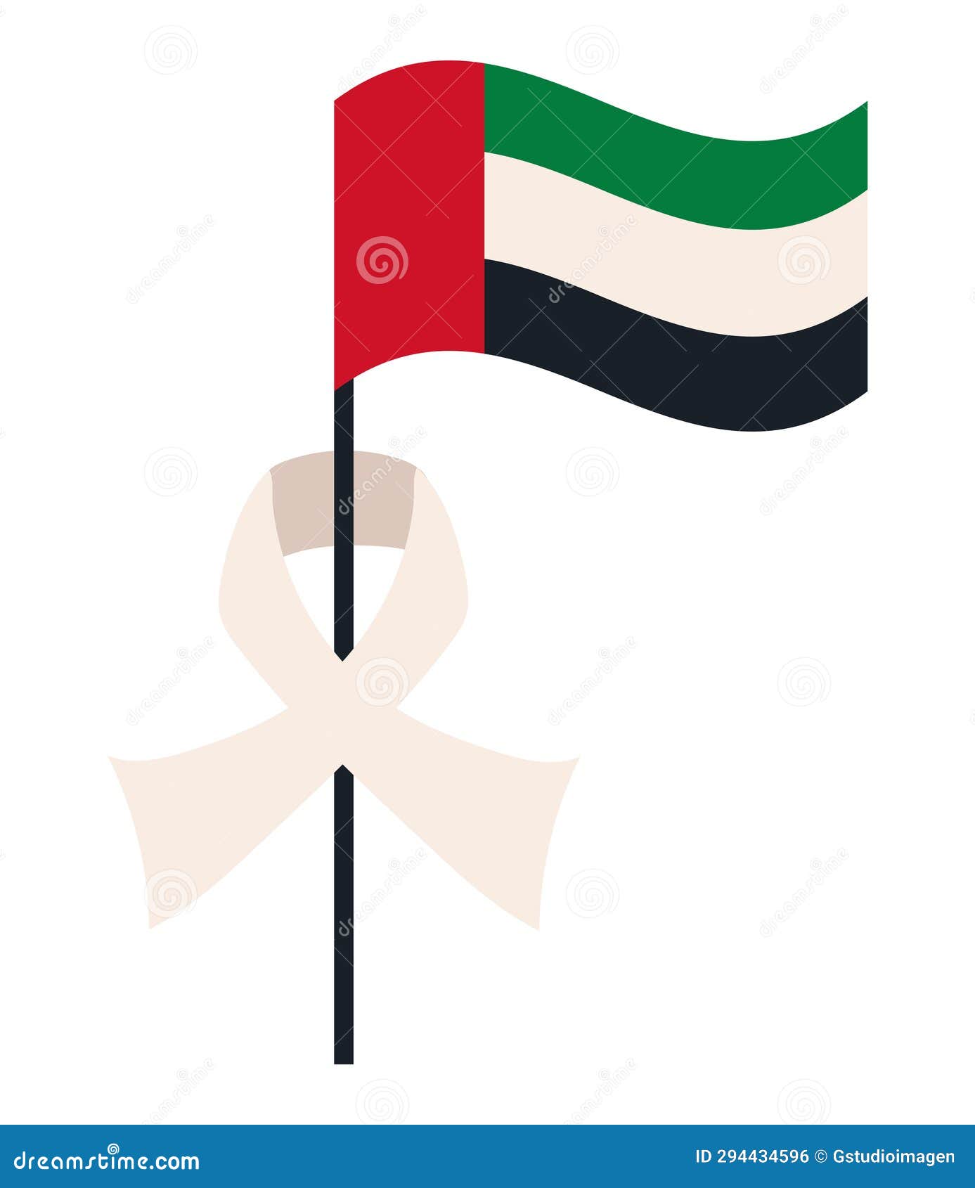 Uae National Day Flag and Ribbon Stock Vector - Illustration of unity ...