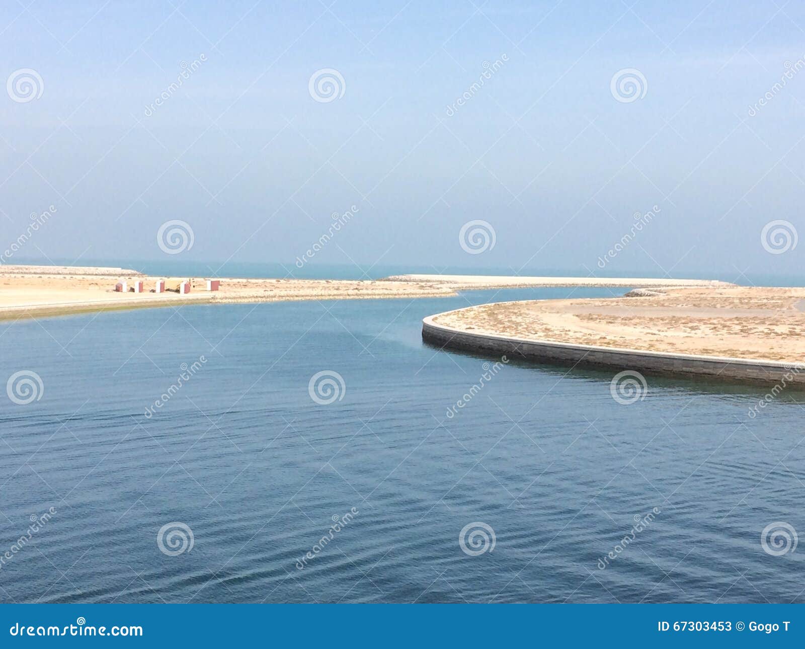UAE Ocean stock image. Image of spit, united, breakwater - 67303453